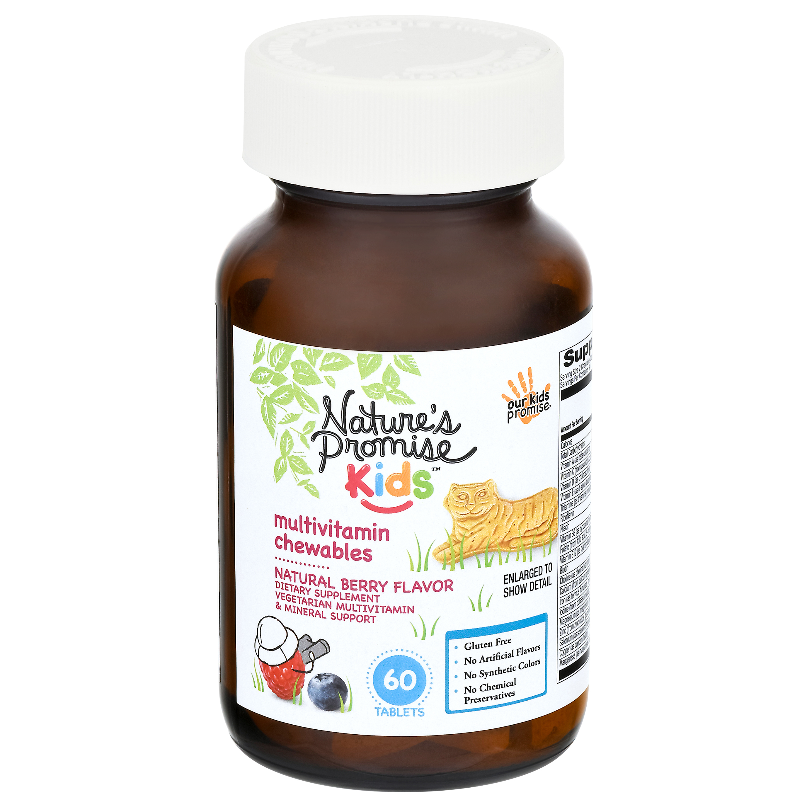 Nature's Promise Kids Gluten Free Natural Berry Flavor Multivitamin ...