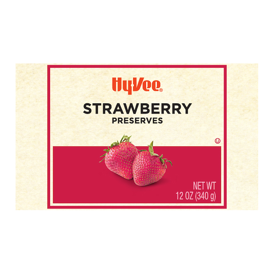 Hy-Vee Strawberry Preserves 12 oz