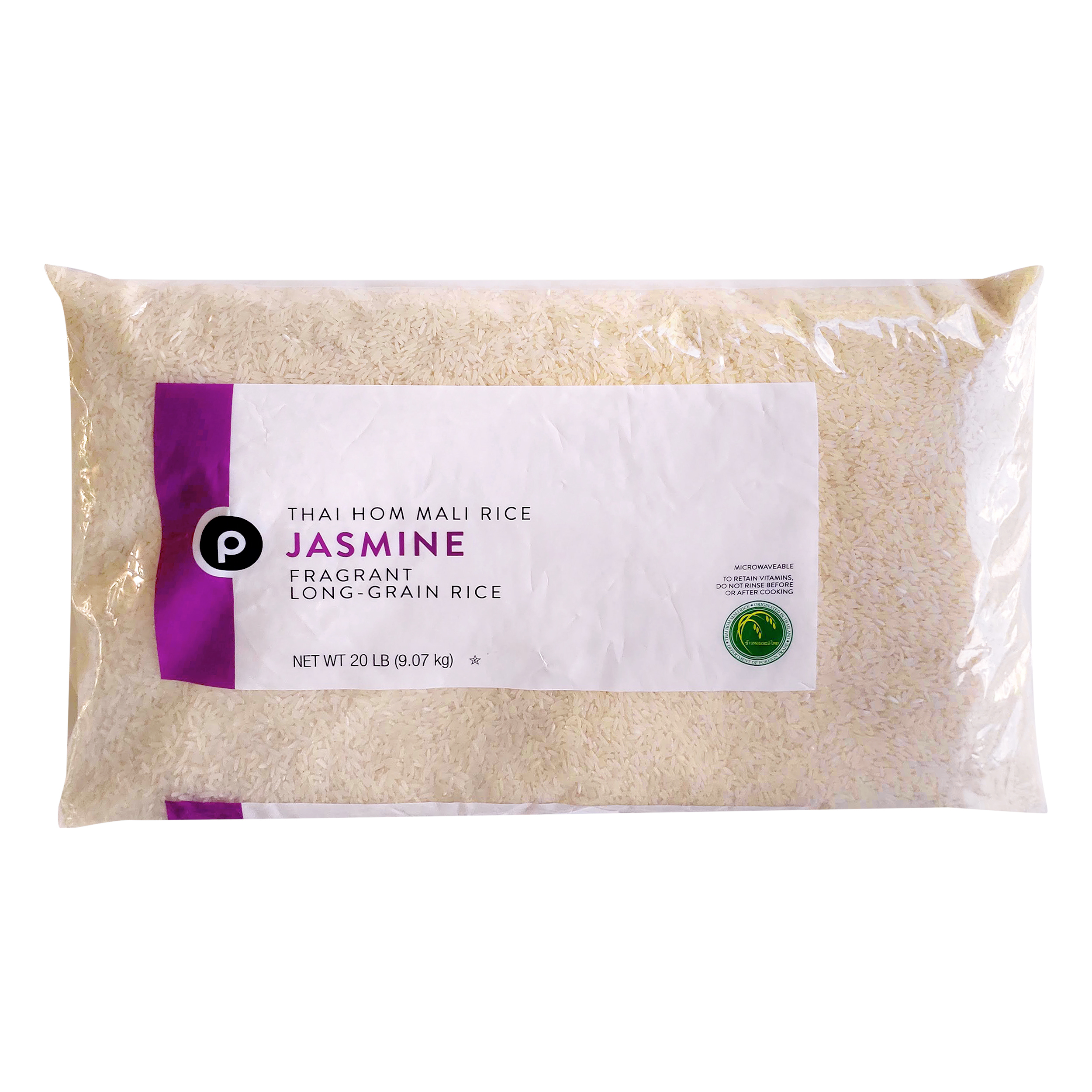 Publix Jasmine Fragrant Long Grain Rice 20 lb BAG
