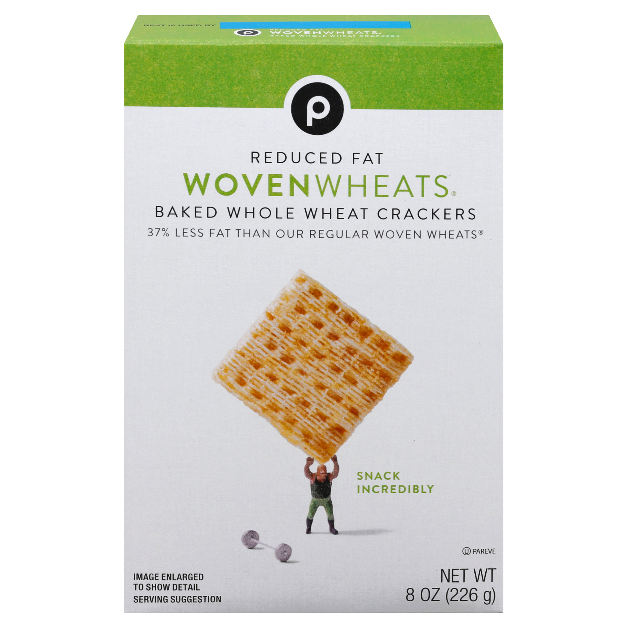 Publix Reduced Fat Woven Wheats Crackers 8 oz BOX