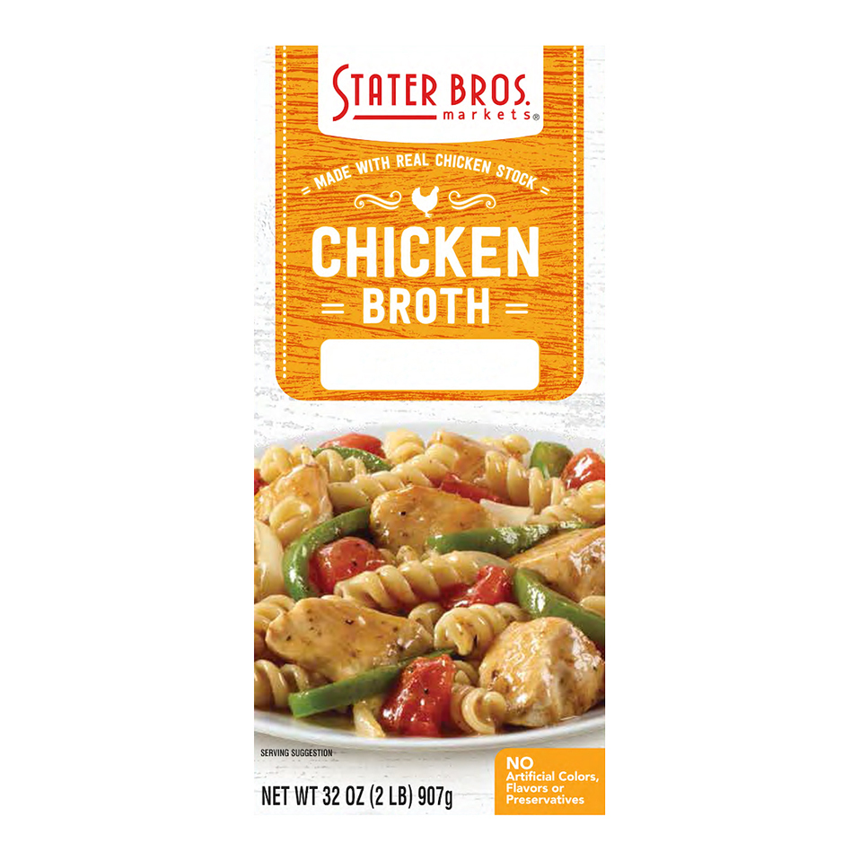 Stater Bros. Markets Unsalted Chicken Broth 32 oz