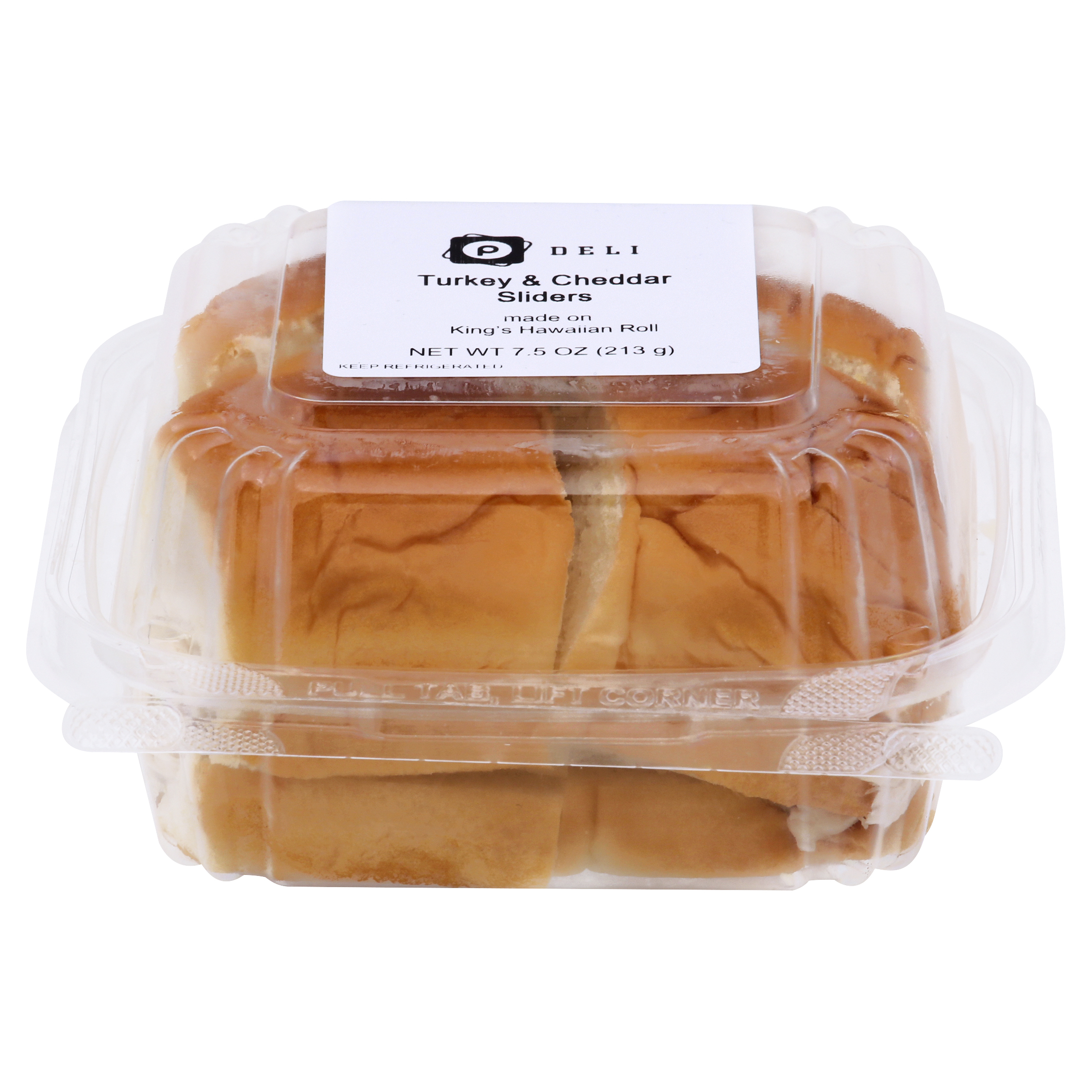 Publix Deli Turkey & Cheddar Sliders 7.5 oz Clam Shell