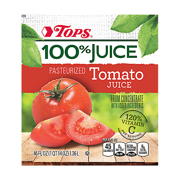Tops Tomato 100% Juice 46 fl oz