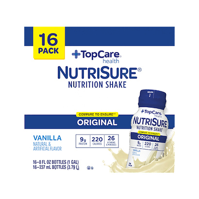 TopCare Health Original NutriSure Vanilla Nutrition Shake 16 Bottles