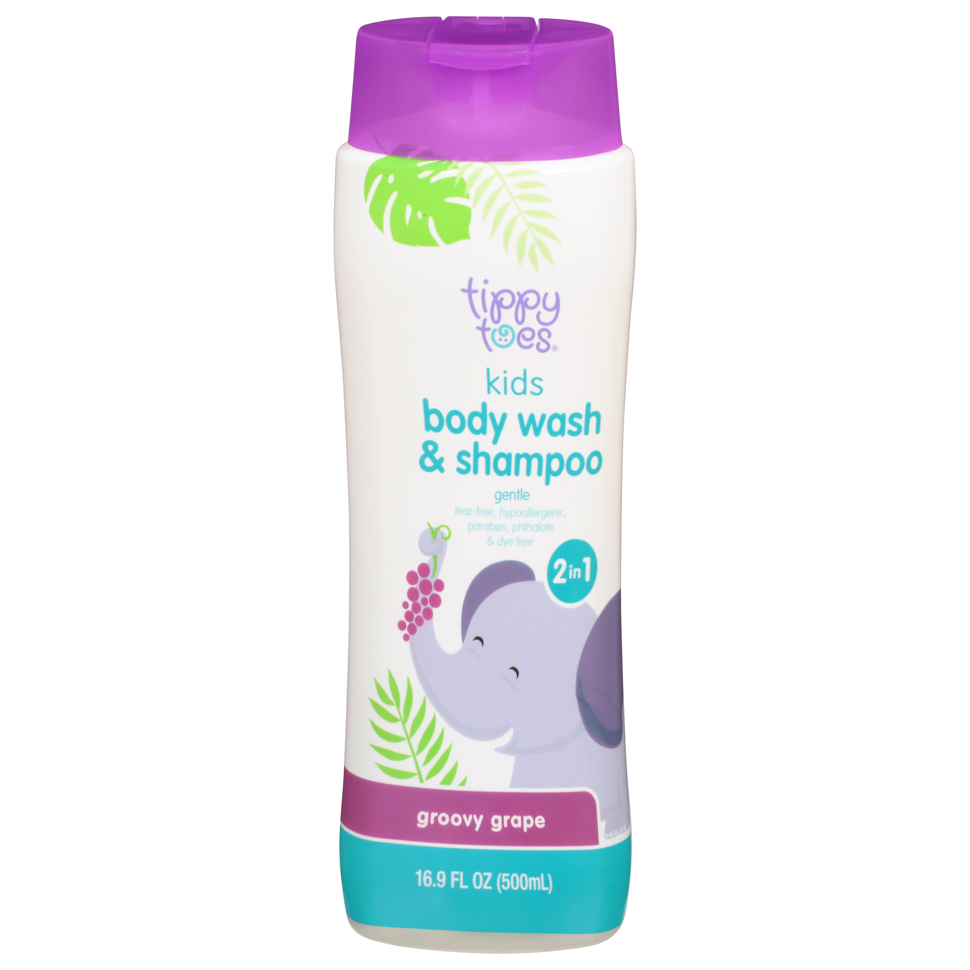 Tippy Toes Kids 2 in 1 Groovy Grape Body Wash & Shampoo 16.9 fl oz