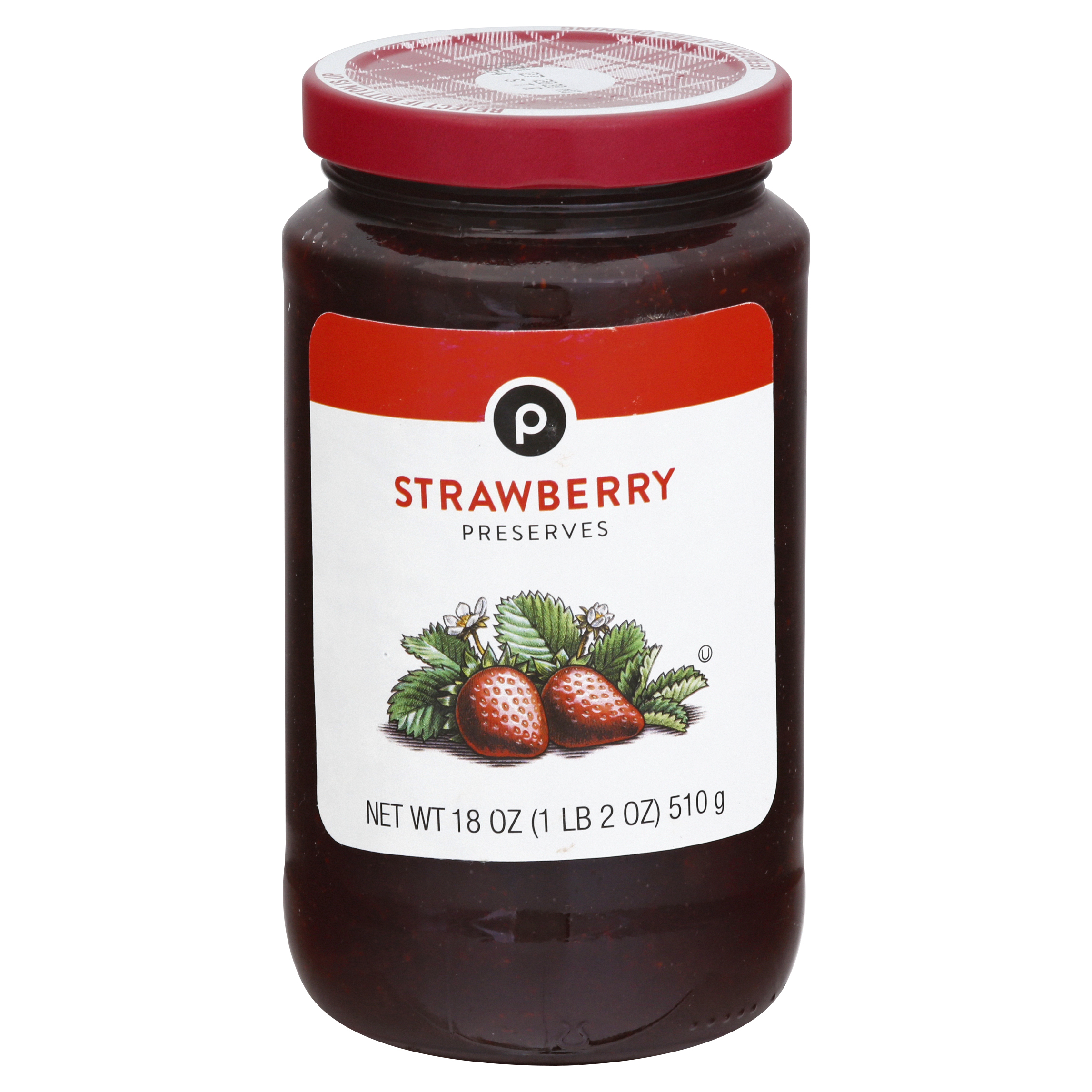Publix Strawberry Preserves 18 oz JAR