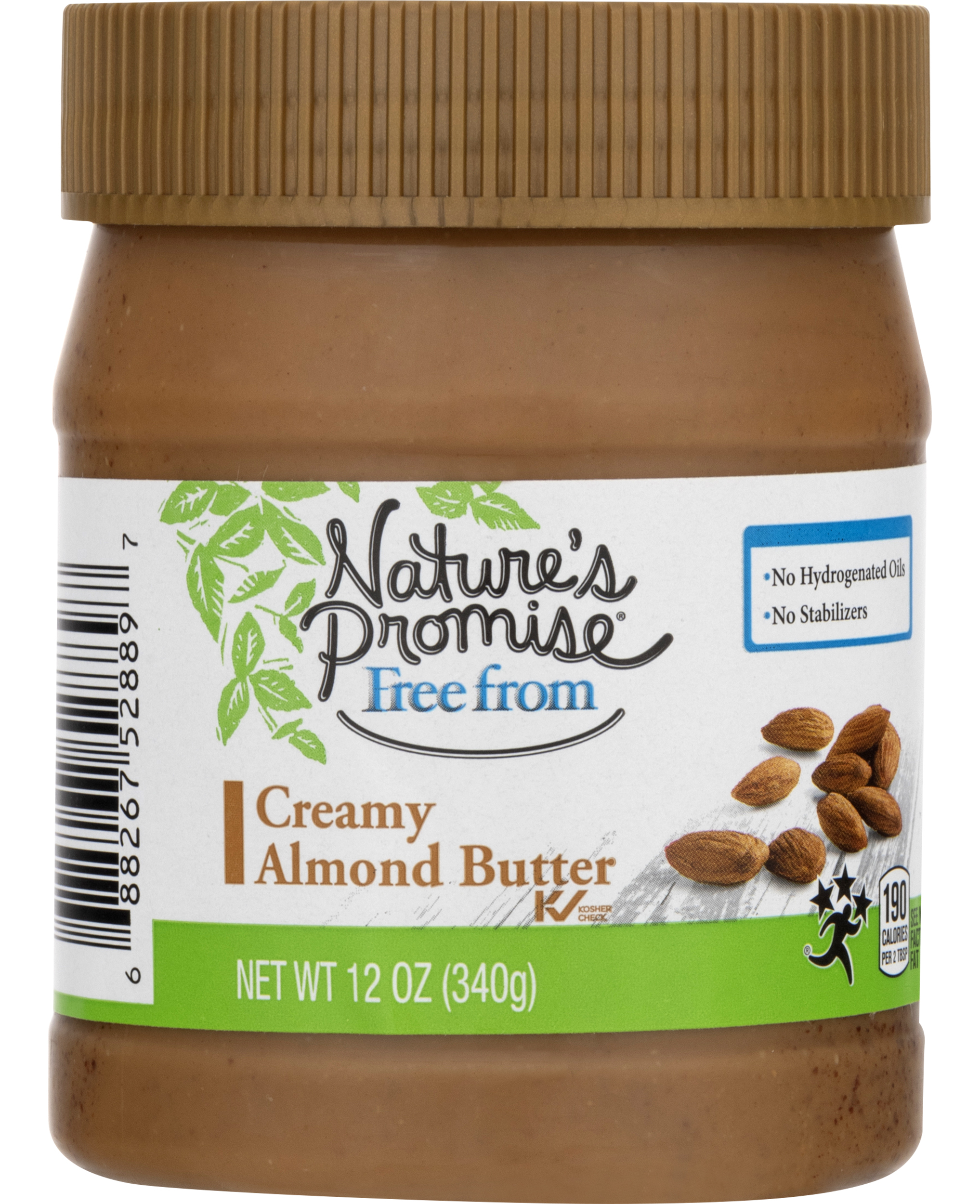 Nature's Promise Almond Butter, Creamy, Bottle