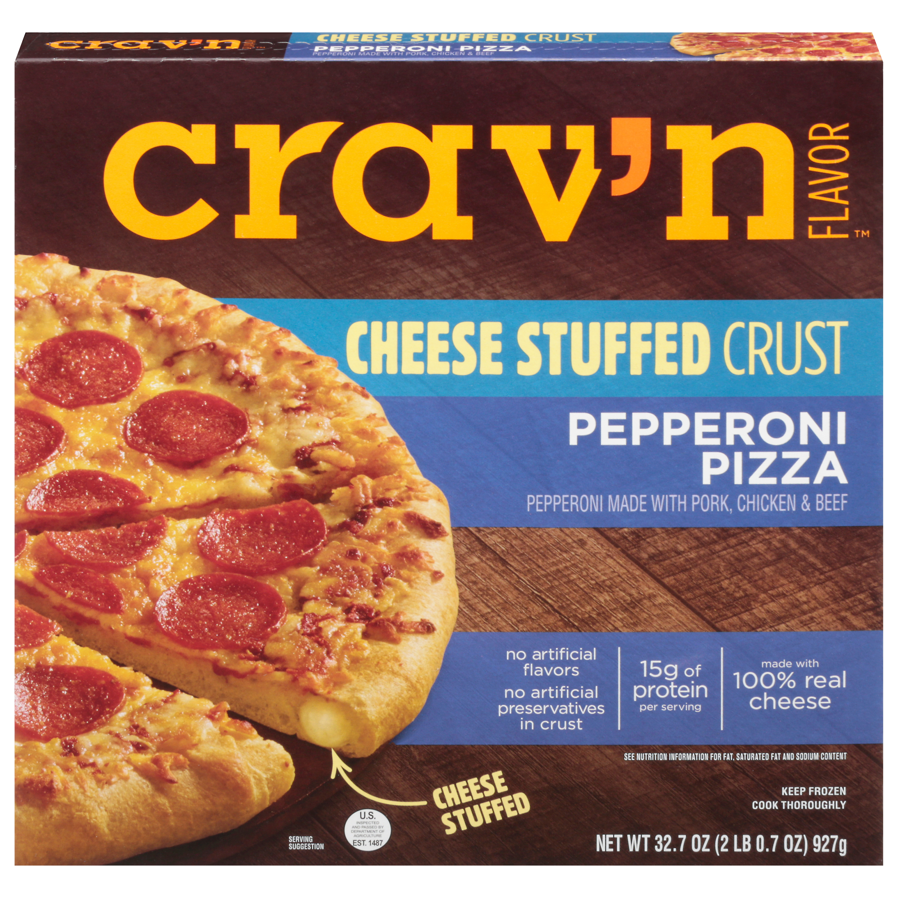 Crav'n Flavor Cheese Stuffed Crust Pepperoni Pizza 32.7 oz
