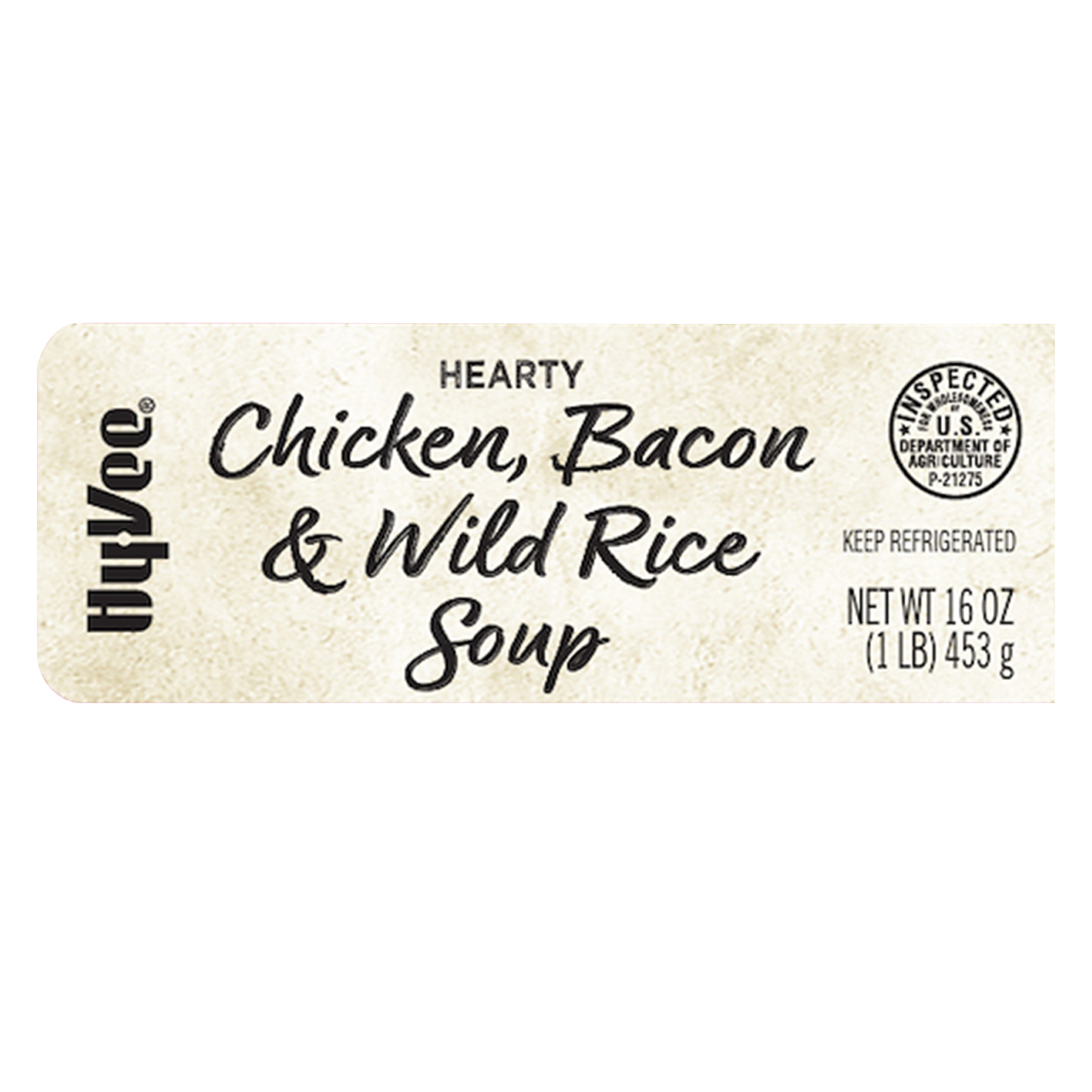 Hy-Vee Hearty Chicken, Bacon & Wild Rice Soup 16 oz