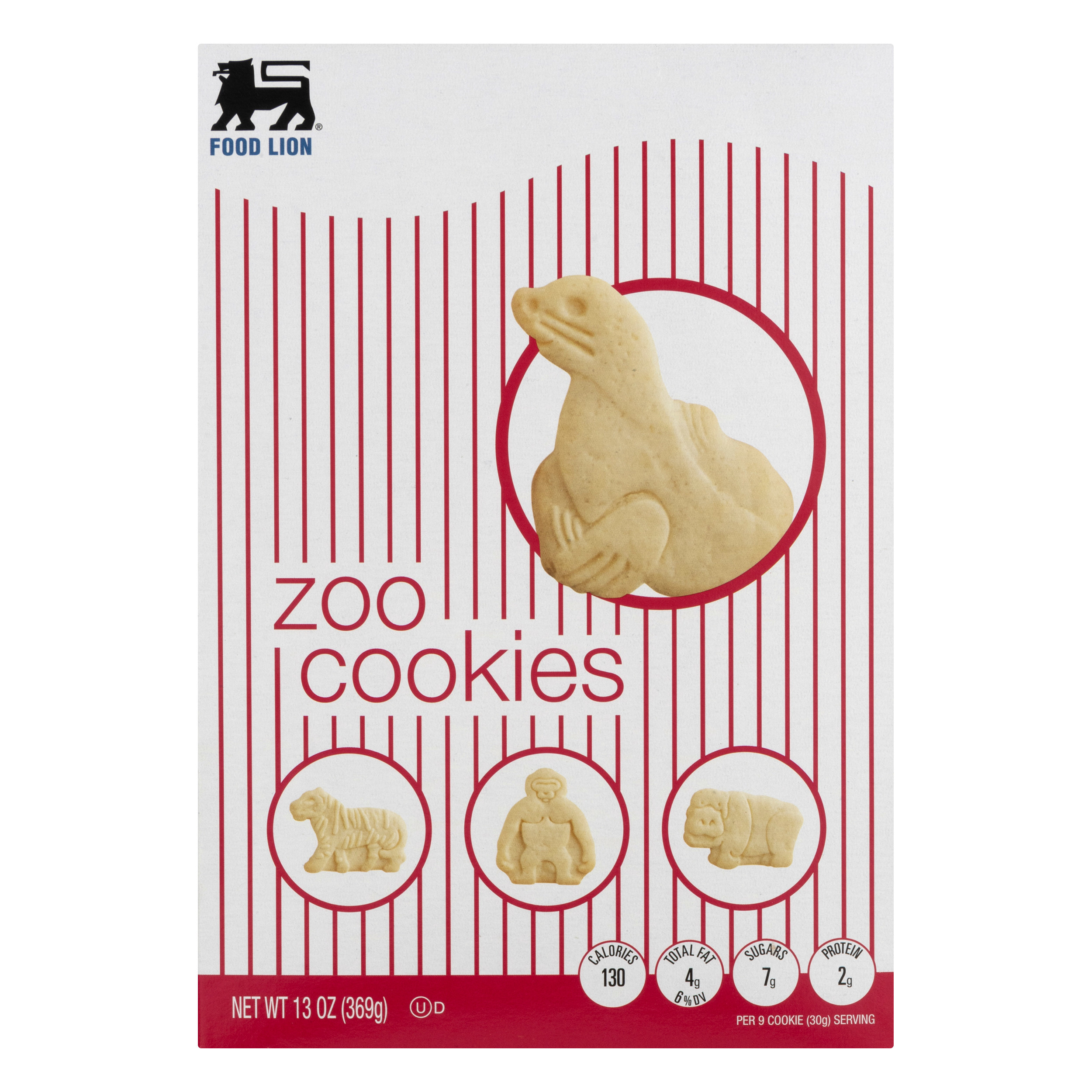 Food Lion Zoo Cookies, Box