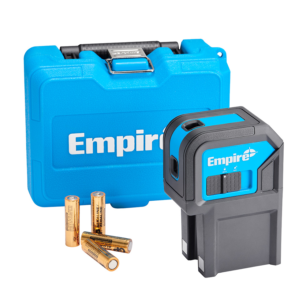 3 Point Laser 125 Green Self Leveling 3 Point Laser Kit Including 4 AA Battery Case Empire Level NEFCO