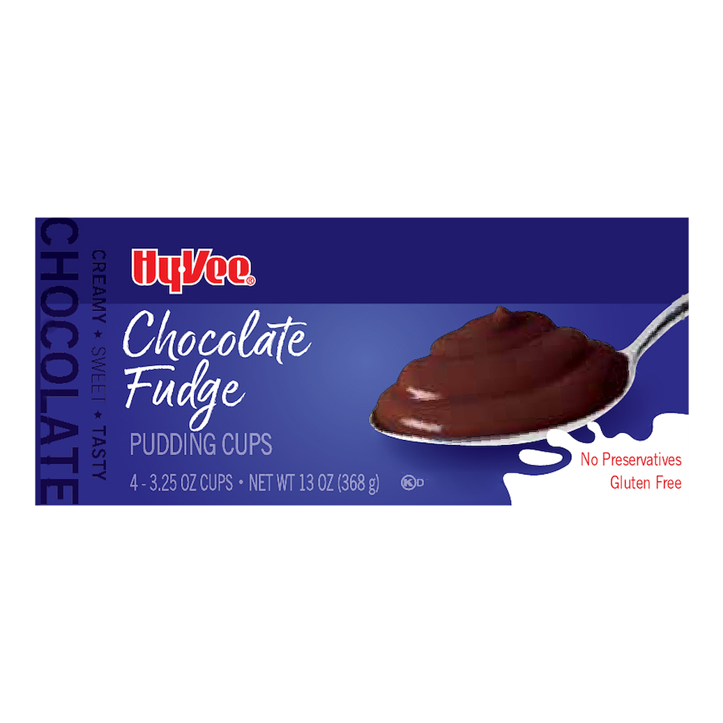 Hy-Vee Chocolate Fudge Pudding Cups 4 ea