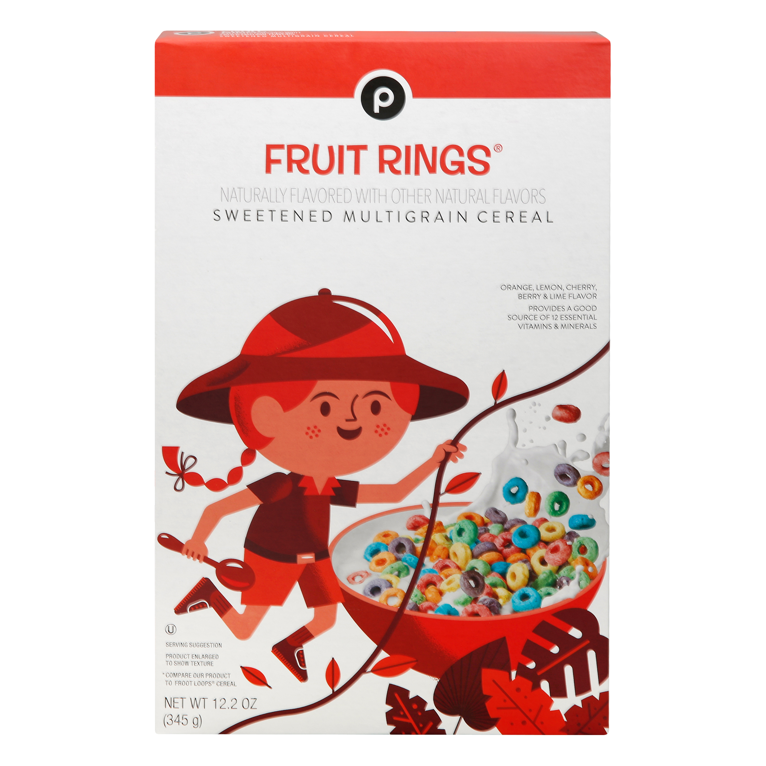 Publix Fruit Rings Cereal 12.2 oz BOX