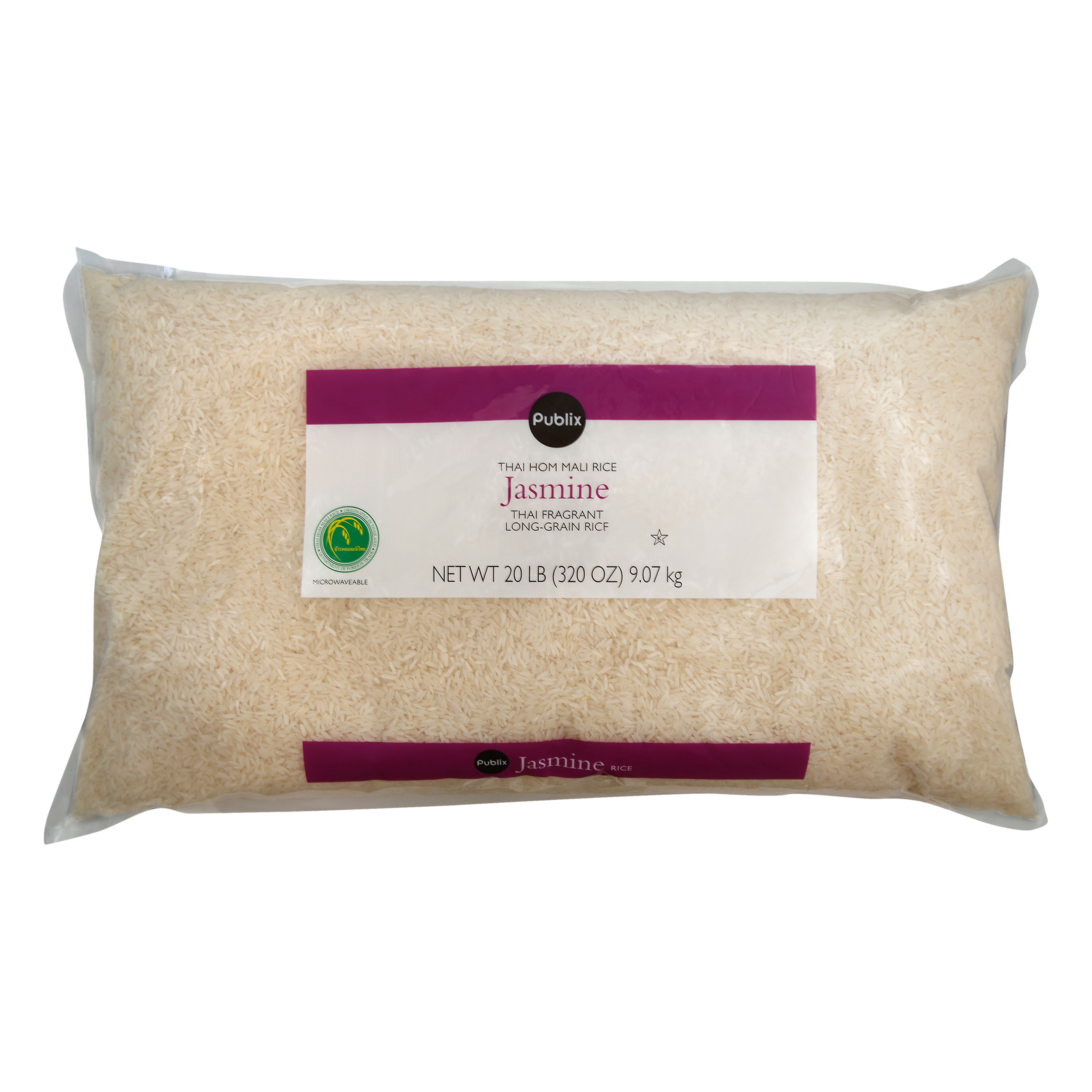 Publix Long Grain Thai Fragrant Jasmine Rice 20 lb BAG