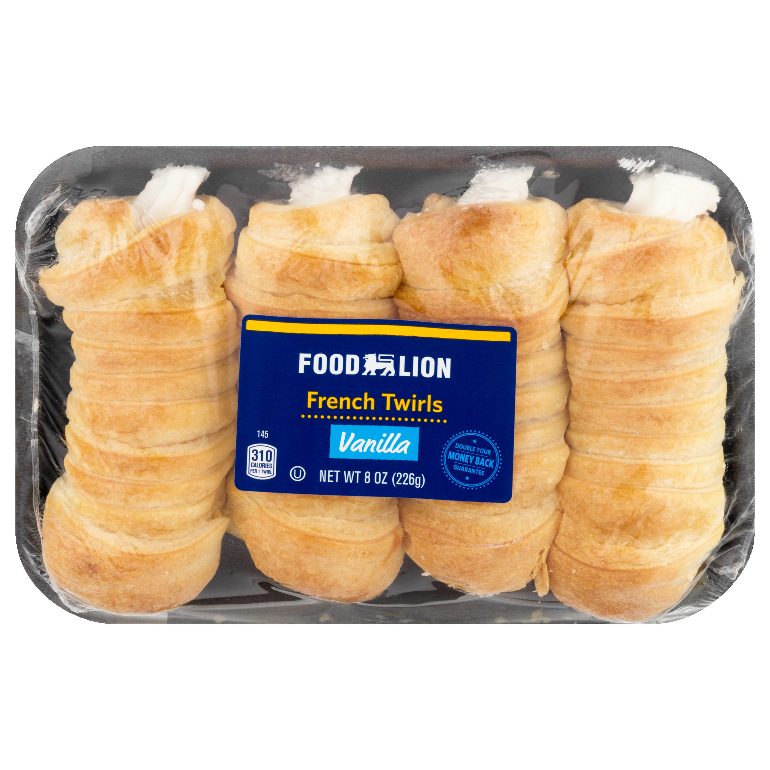 Food Lion Vanilla French Twirls 8 oz TRAY