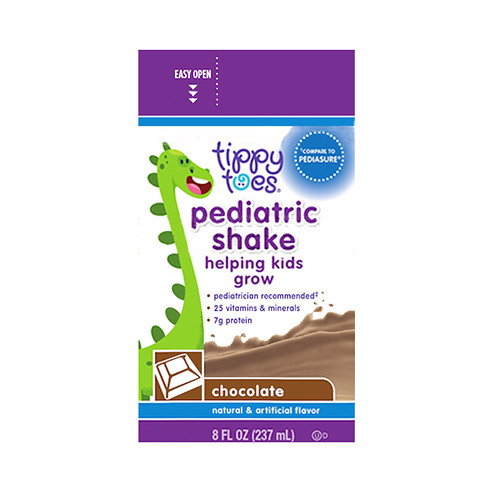 Tippy Toes Chocolate Pediatric Shake 8 fl oz