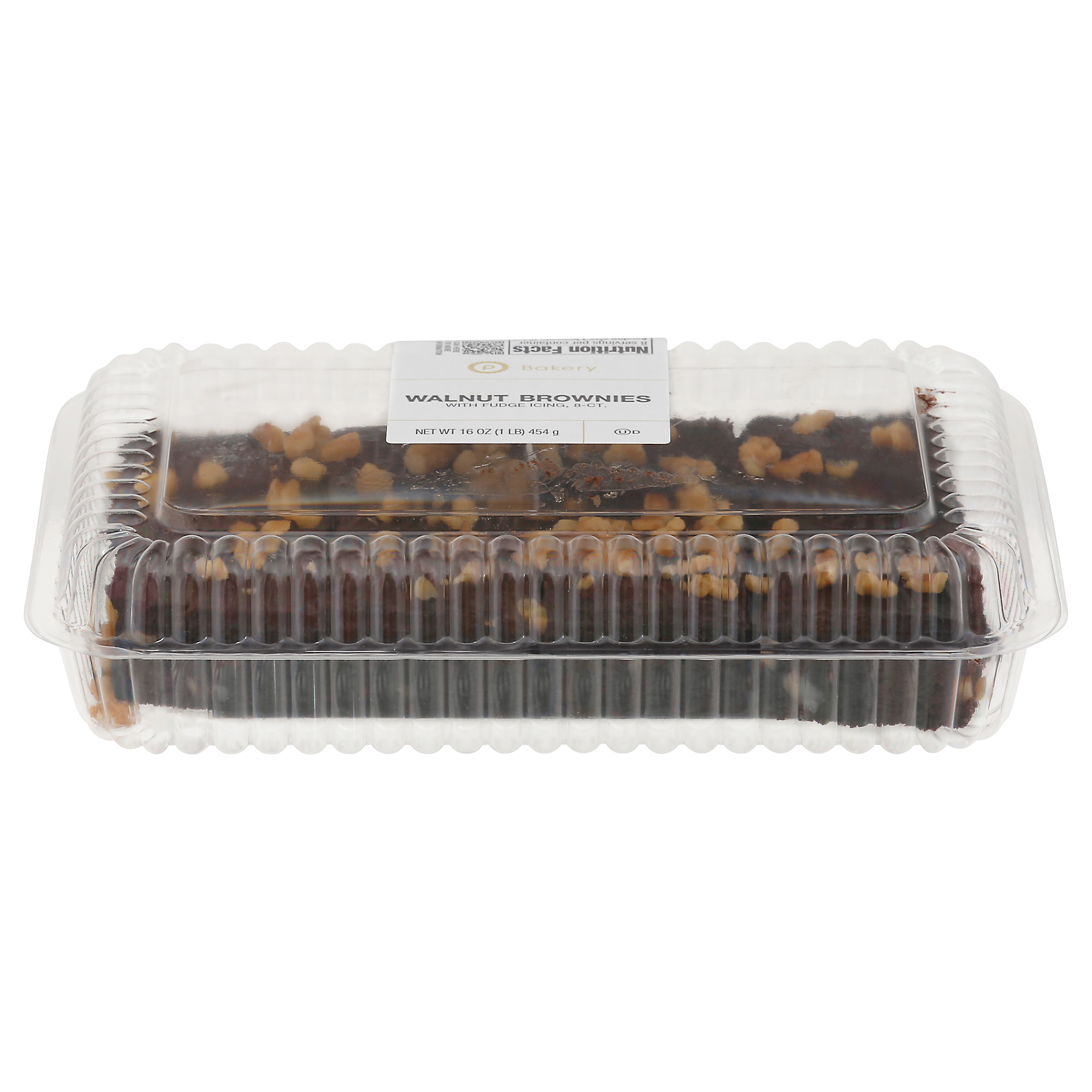 Publix Bakery Walnut Brownies with Fudge Icing 8 Count