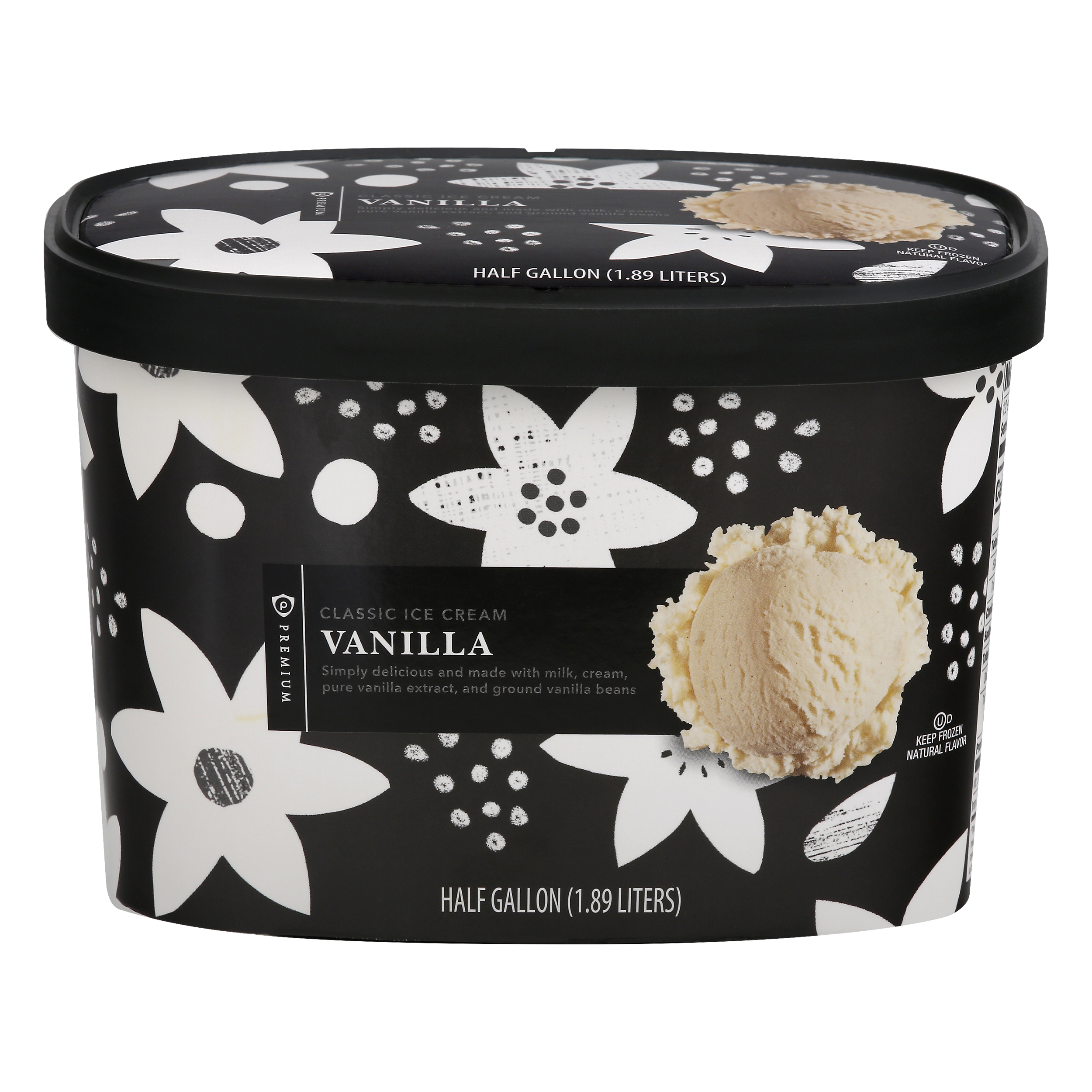 Publix Premium Classic Vanilla Ice Cream 0.5 gl CARTON