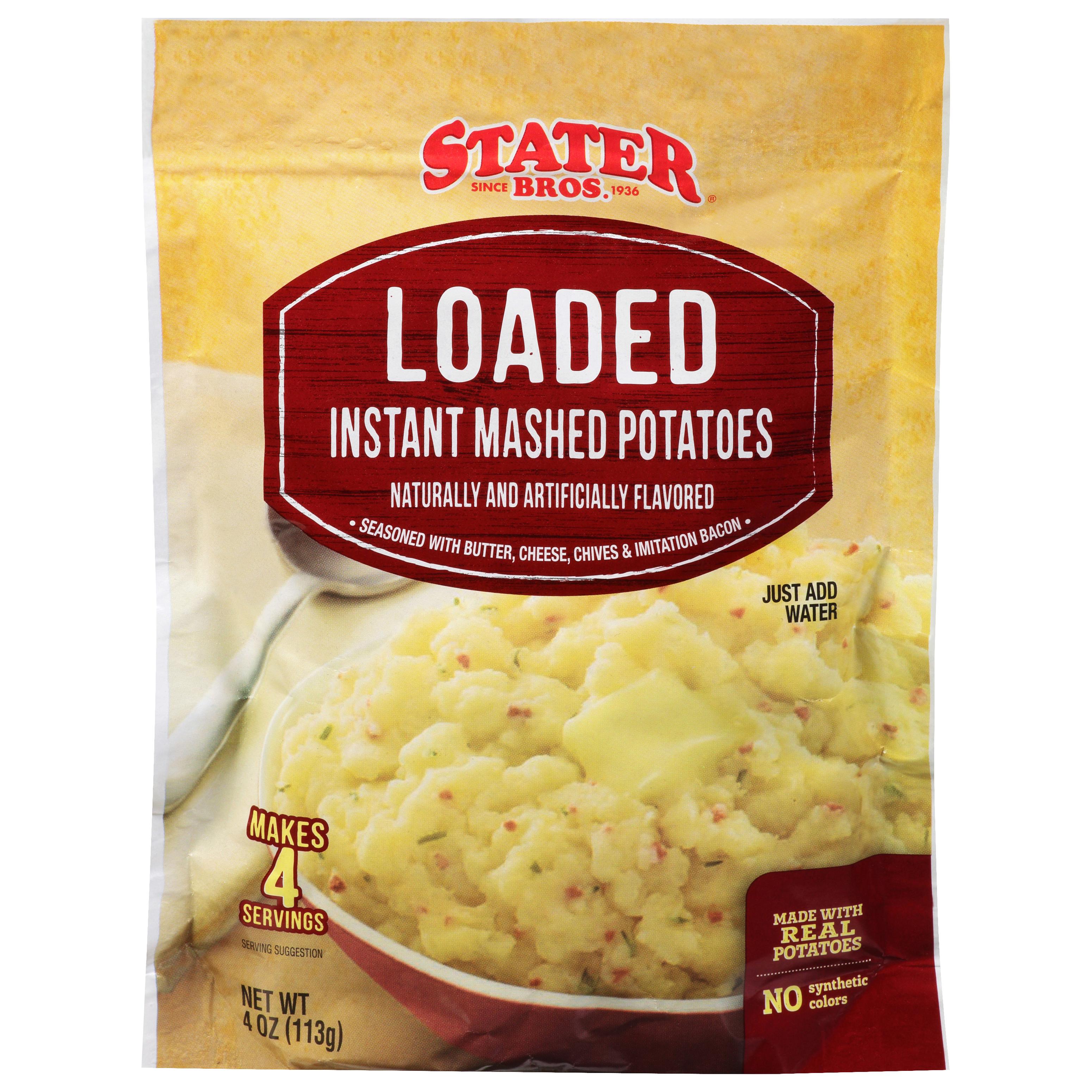 Stater Bros. Loaded Instant Mashed Potatoes 4 oz