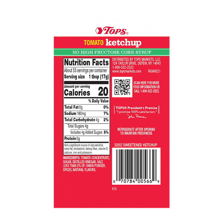 Tops Tomato Ketchup 32 oz