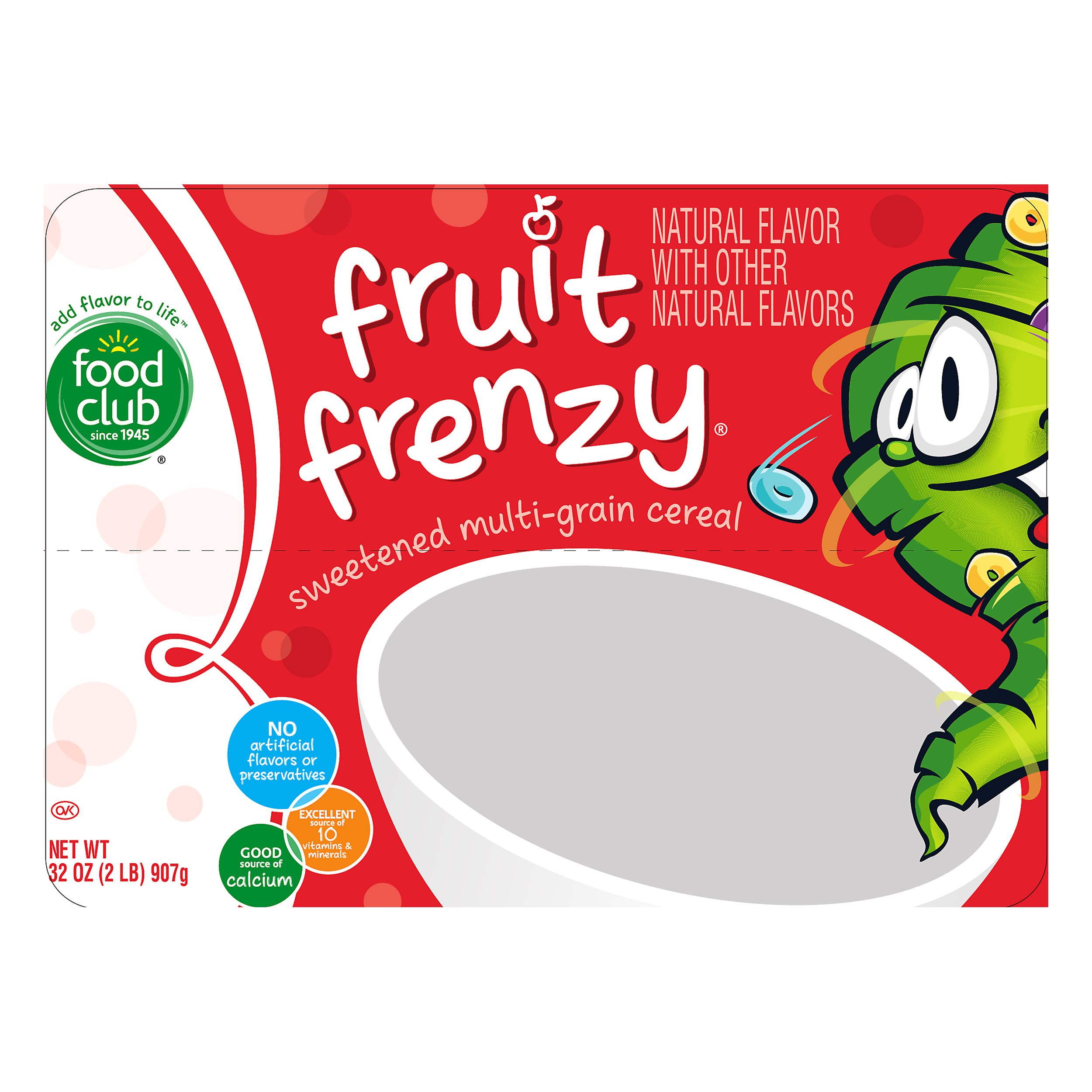 Food Club Fruit Frenzy Cereal 32 oz