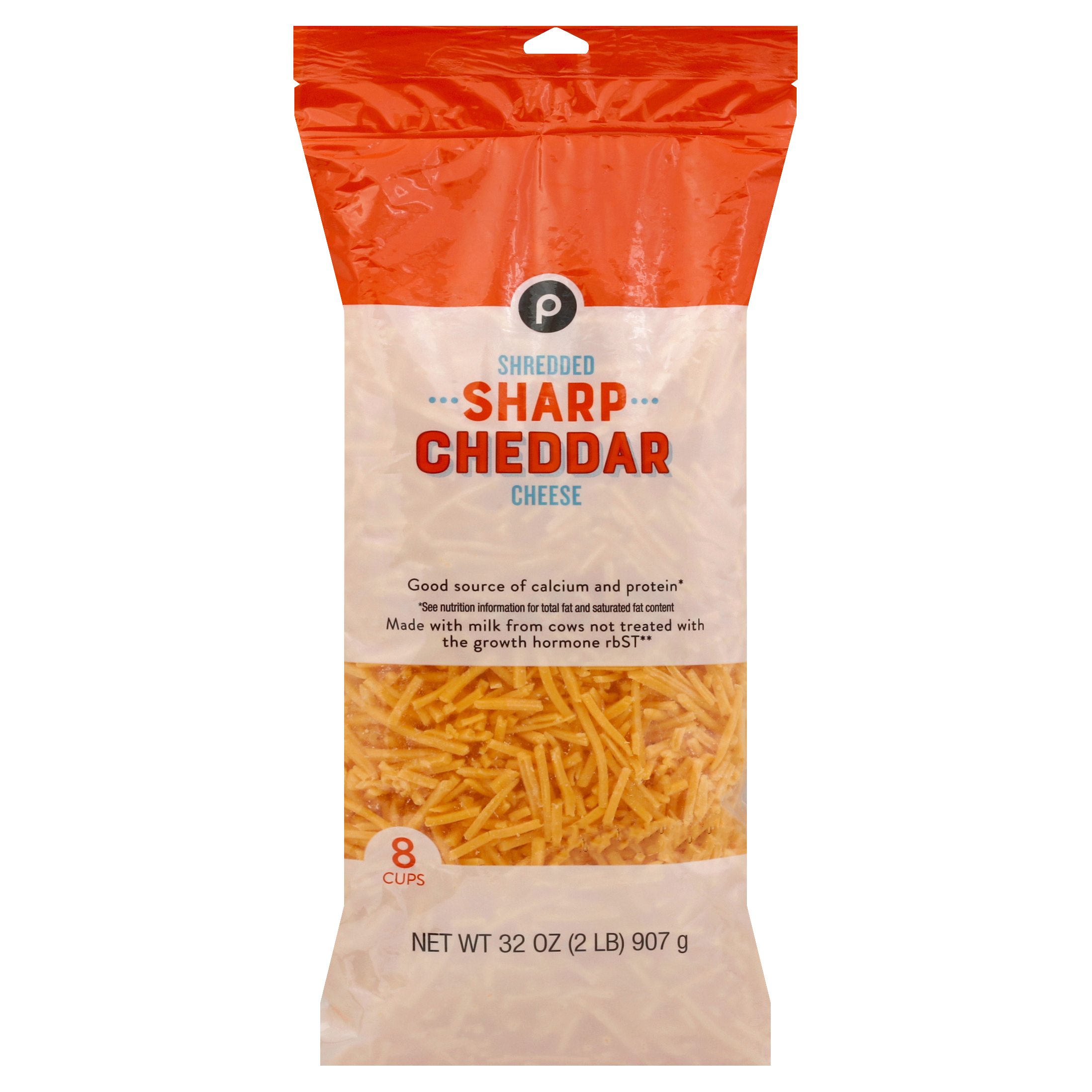 Publix Shredded Sharp Cheddar Cheese 32 oz BAG