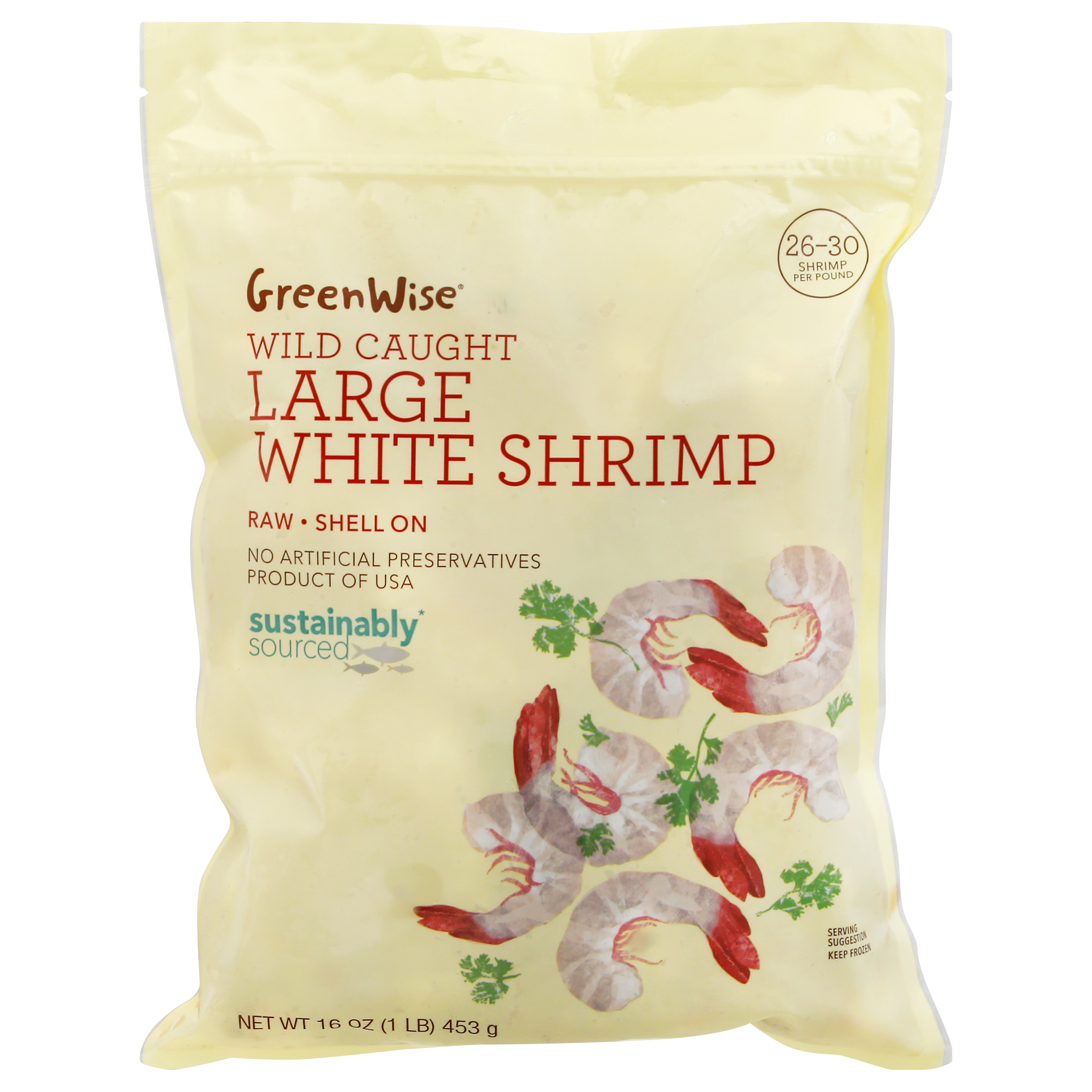GreenWise Large White Shrimp 16 oz BAG