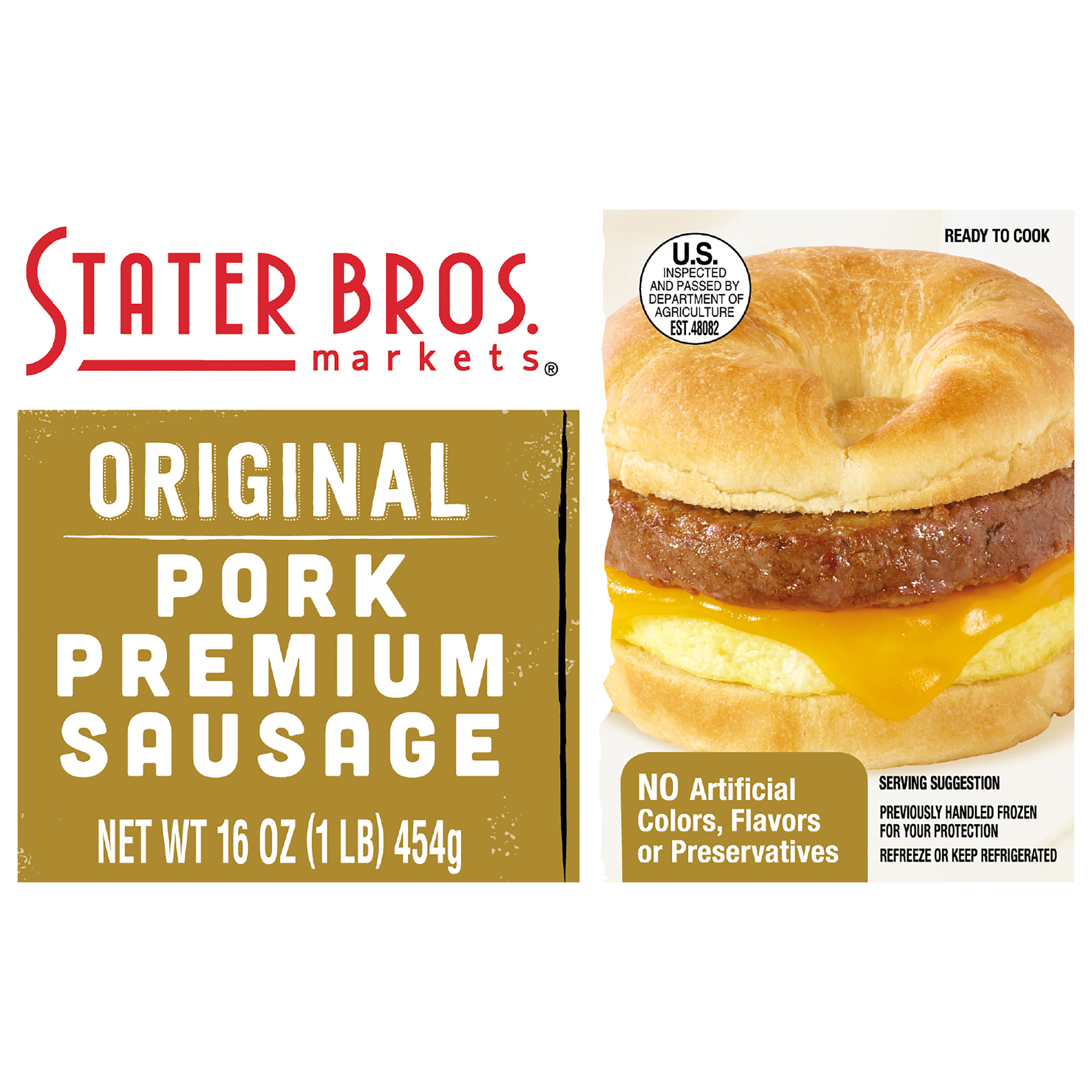 Stater Bros. Markets Pork Premium Original Sausage 16 oz