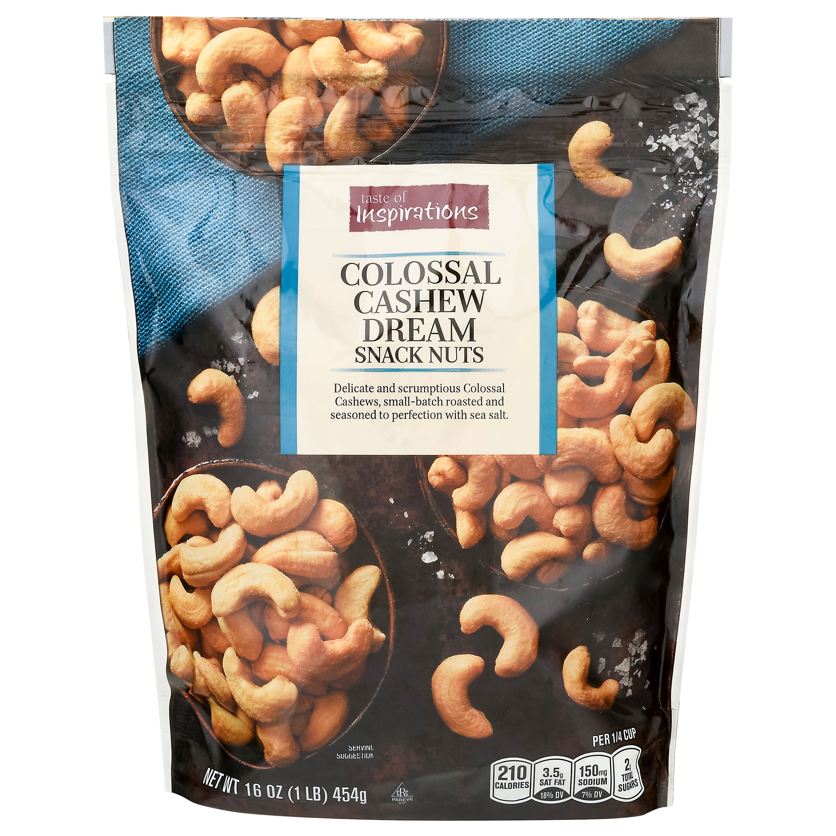 Taste of Inspirations Colossal Cashew Dream Snack Nuts 16 oz