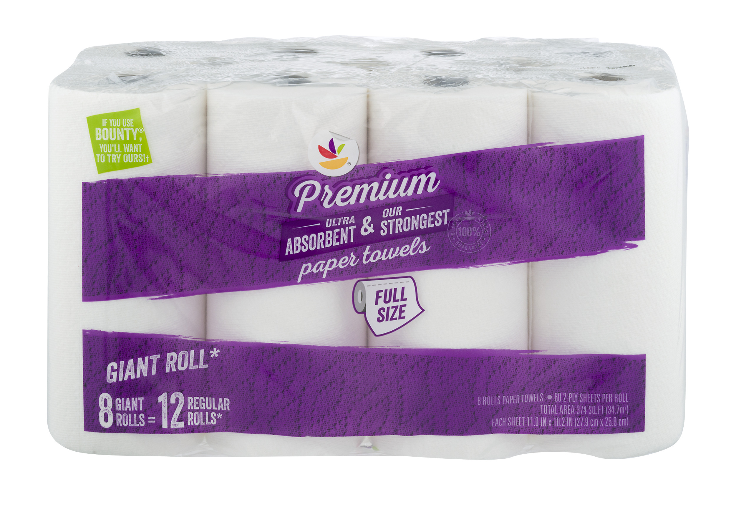 Ahold Premium Paper Towels Full Size - 8 CT
