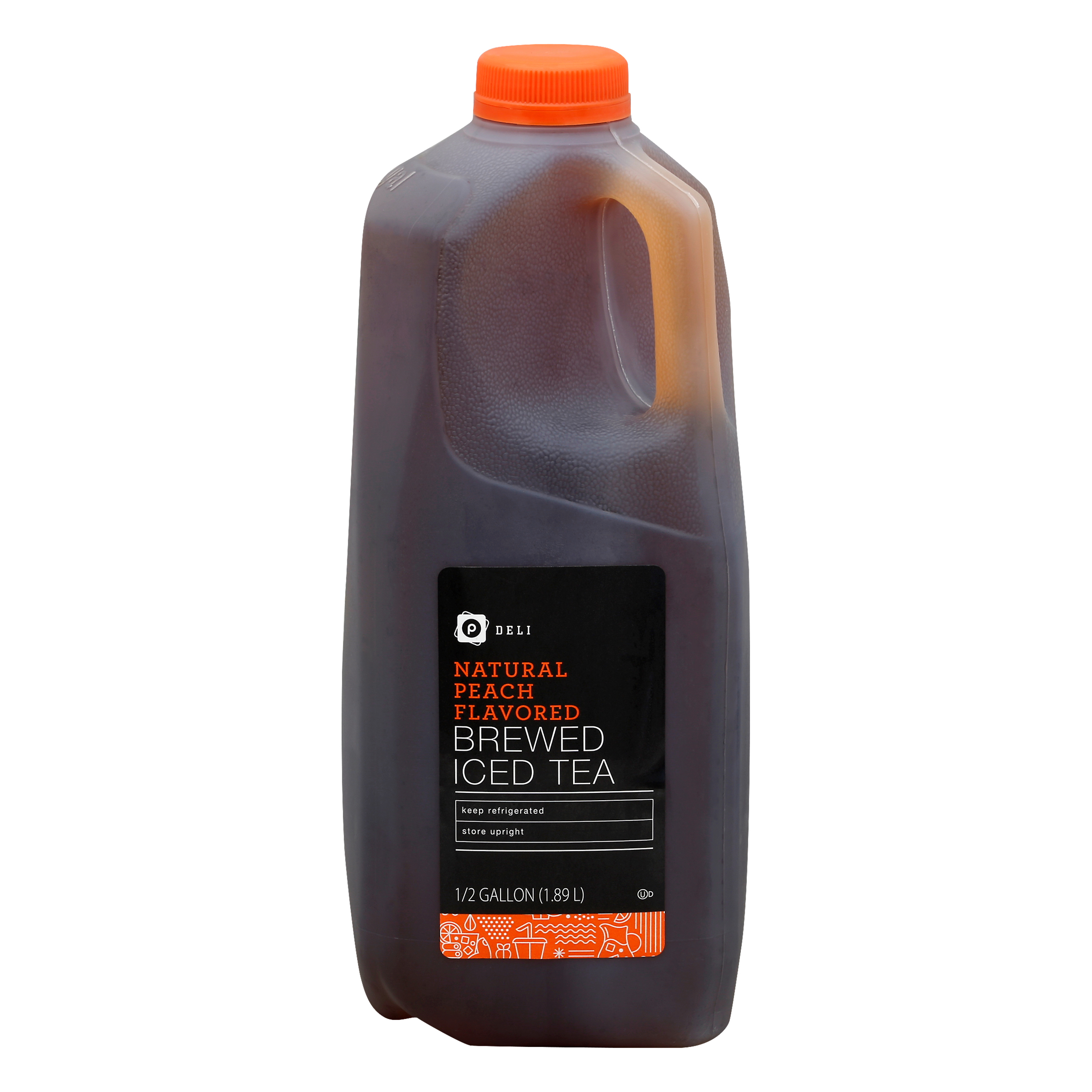 Publix Deli Natural Peach Iced Tea 0.5 gl JUG