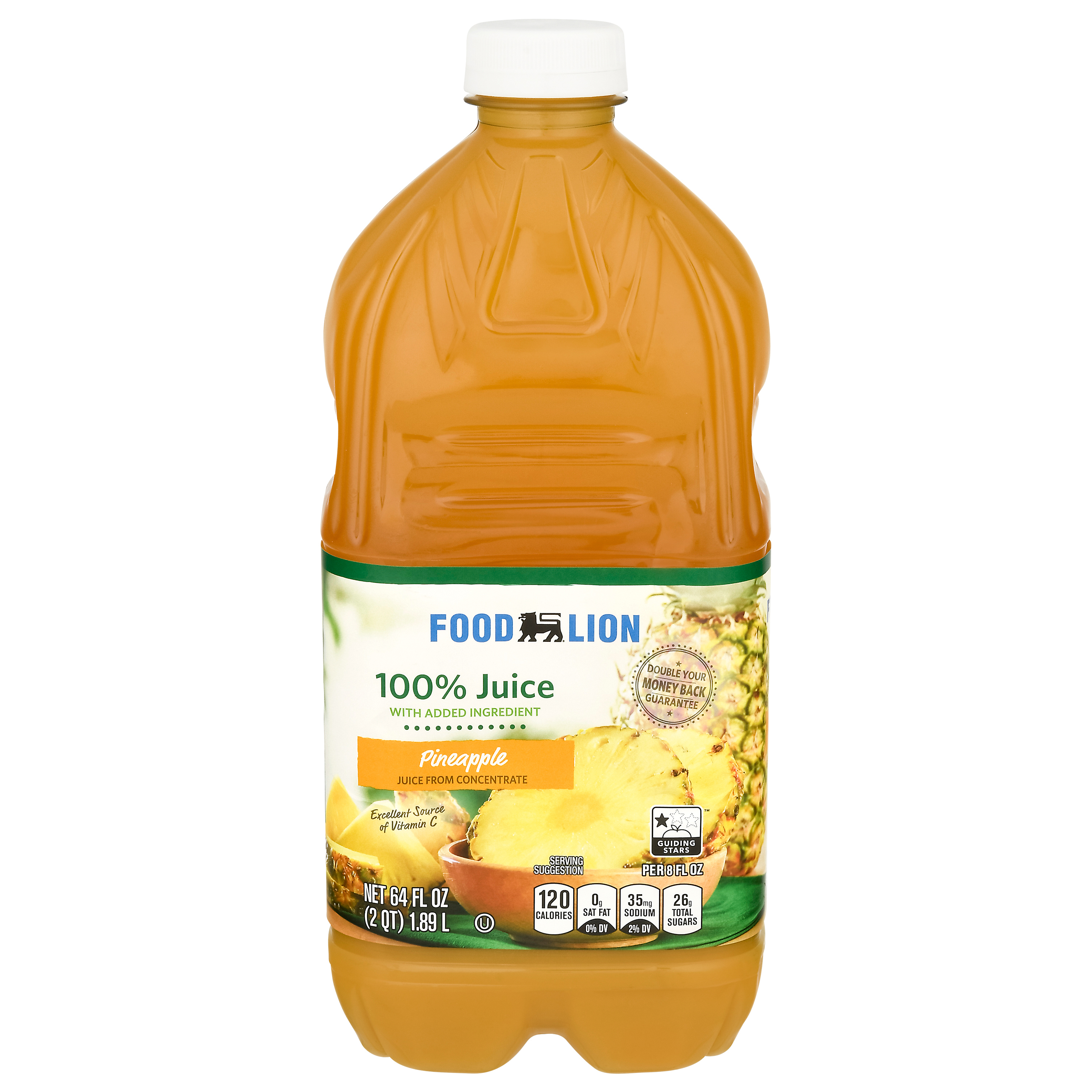 Food Lion Pineapple 100% Juice 64 fl oz