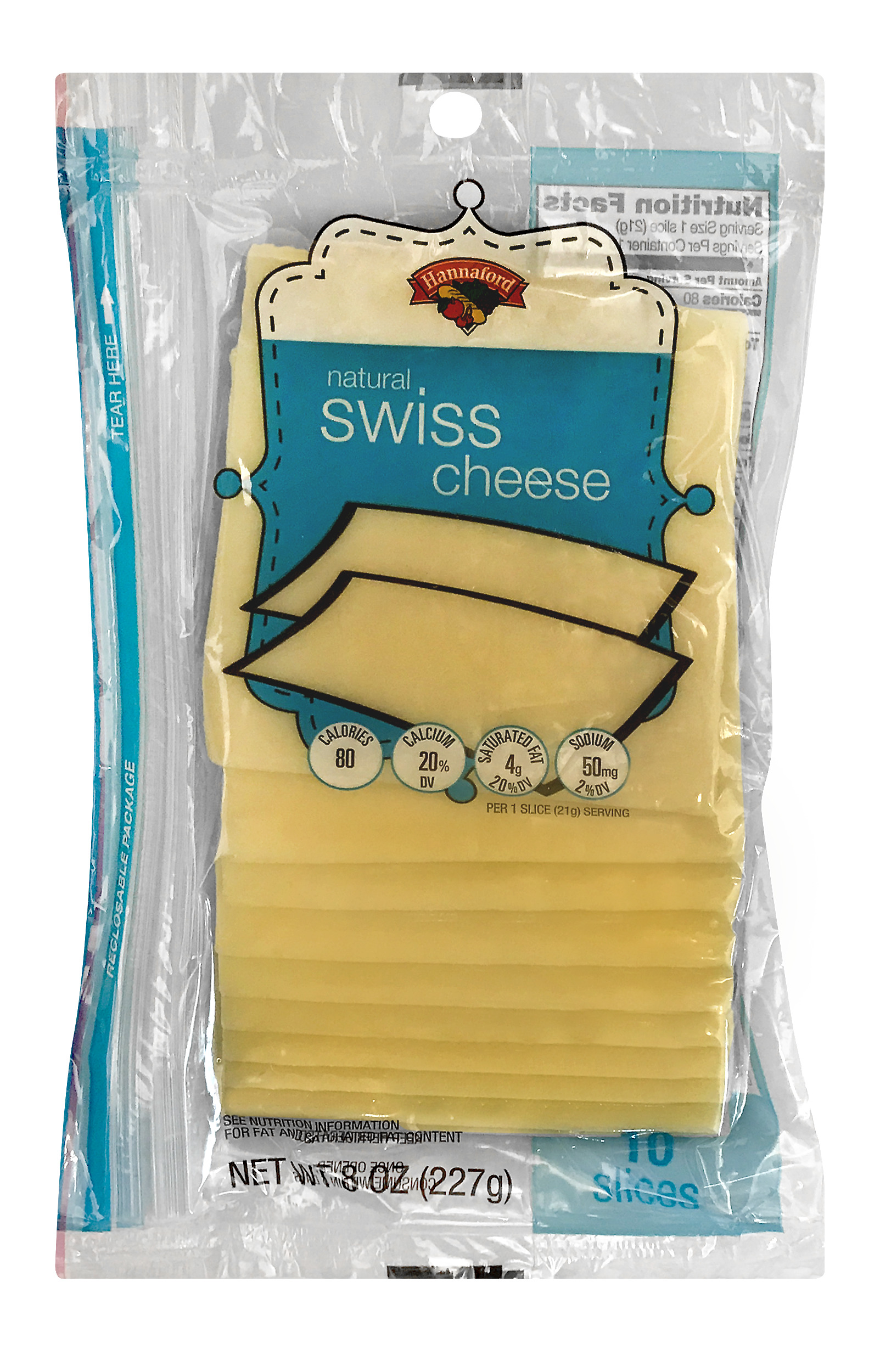 Hannaford Natural Swiss Cheese Slices