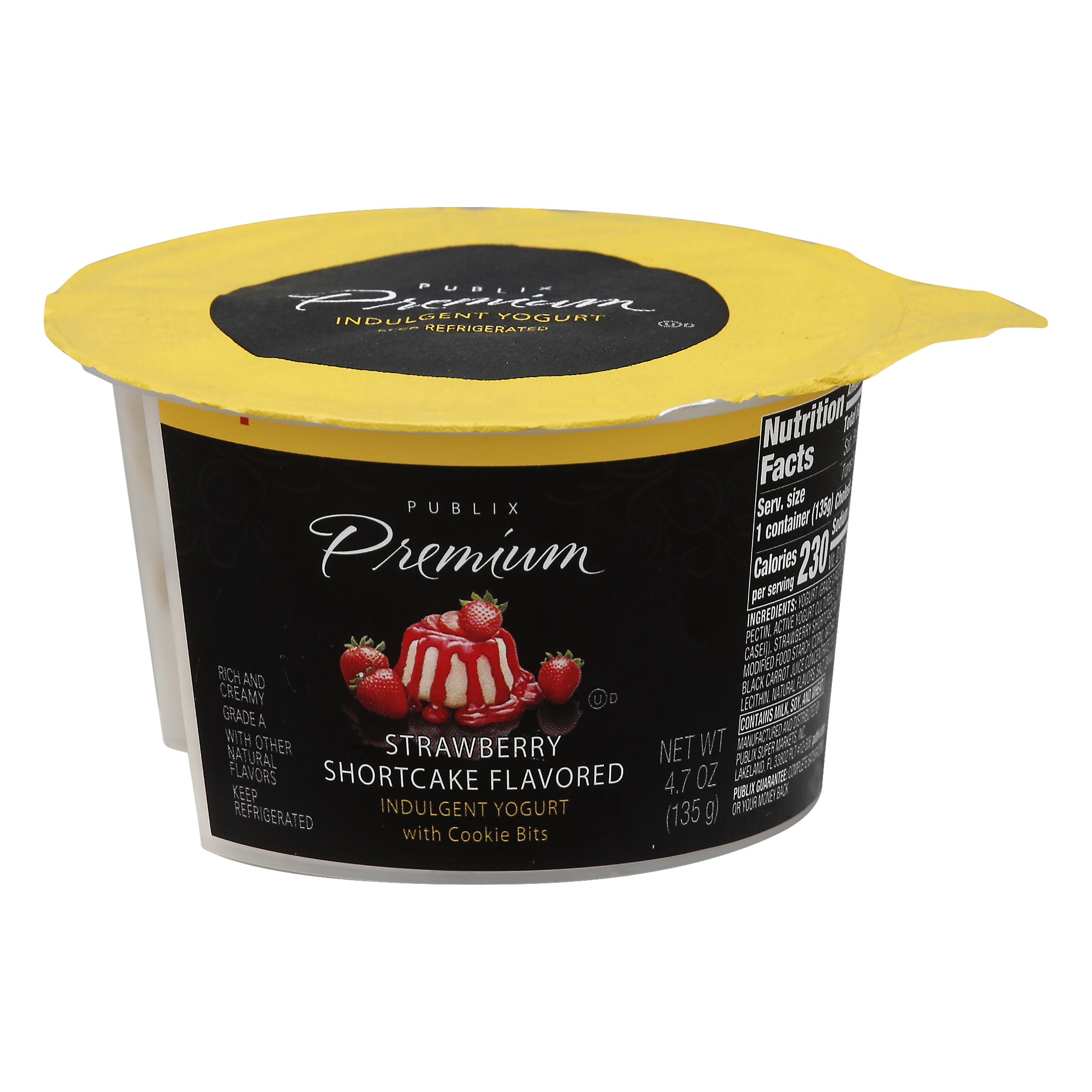 Publix Premium Indulgent Strawberry Shortcake Flavored Yogurt 4.7 oz ...