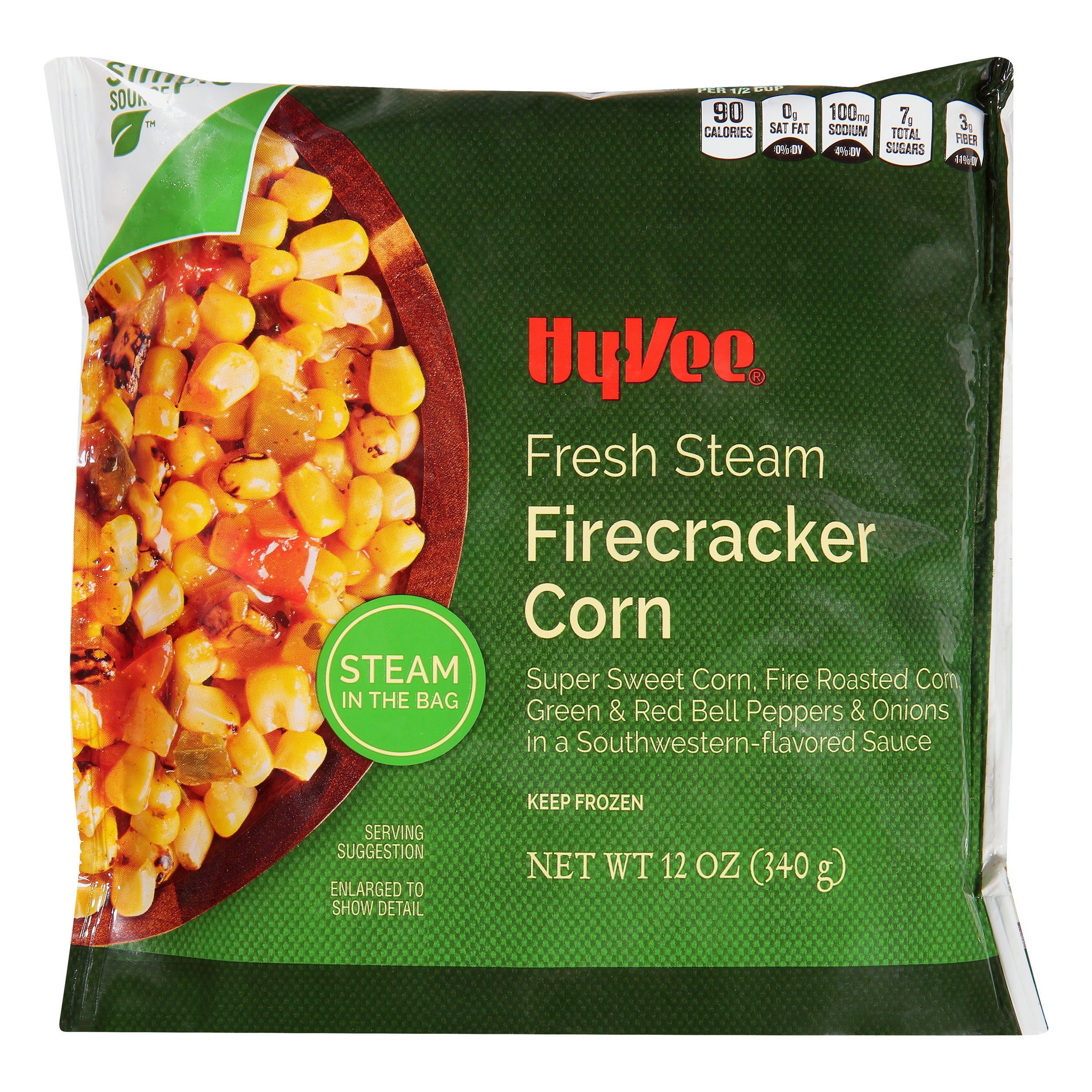 Hy-Vee Fresh Steam Firecracker Corn 12 oz Bag
