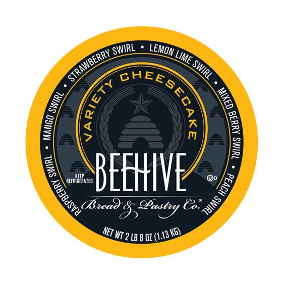 Beehive Bread & Pastry Co. Variety Fruit Swirl Cheesecake 40 oz