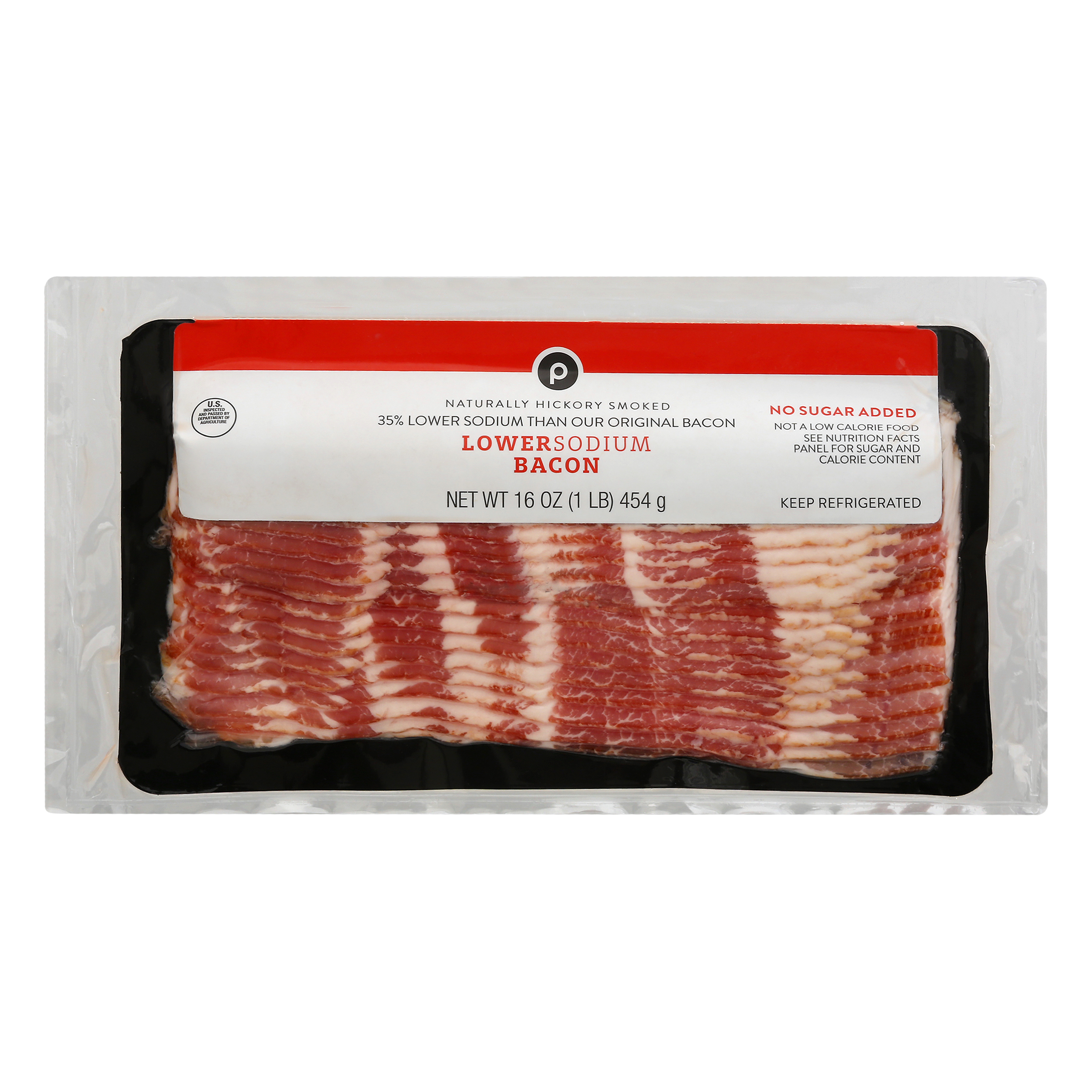 Publix Lower Sodium Bacon 16 oz PACKAGE