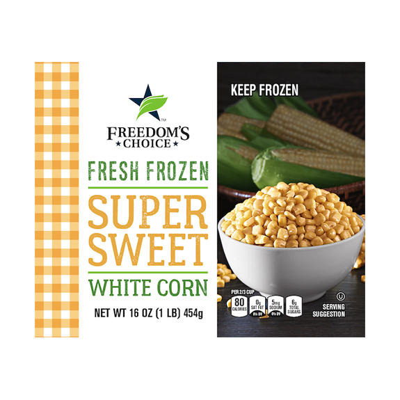 Freedom's Choice Fresh Frozen Super Sweet White Corn 16 oz