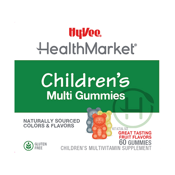 Hy-Vee HealthMarket Children's Fruit Flavors Multi Gummies 60 ea