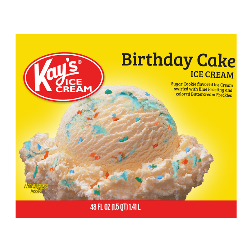 Kay's Ice Cream Birthday Cake Ice Cream 48 fl oz