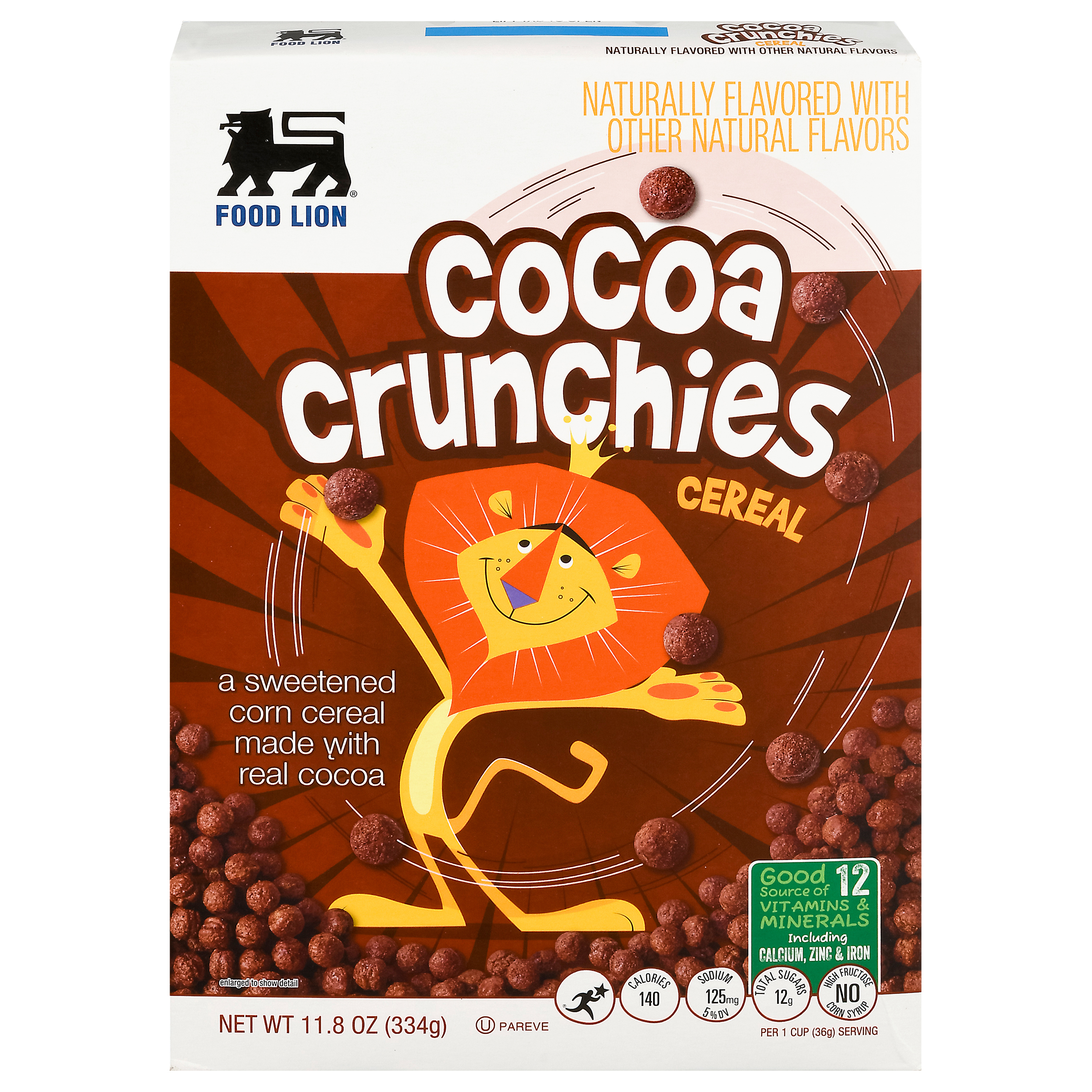 Food Lion Cocoa Crunchies Cereal 11.8 oz