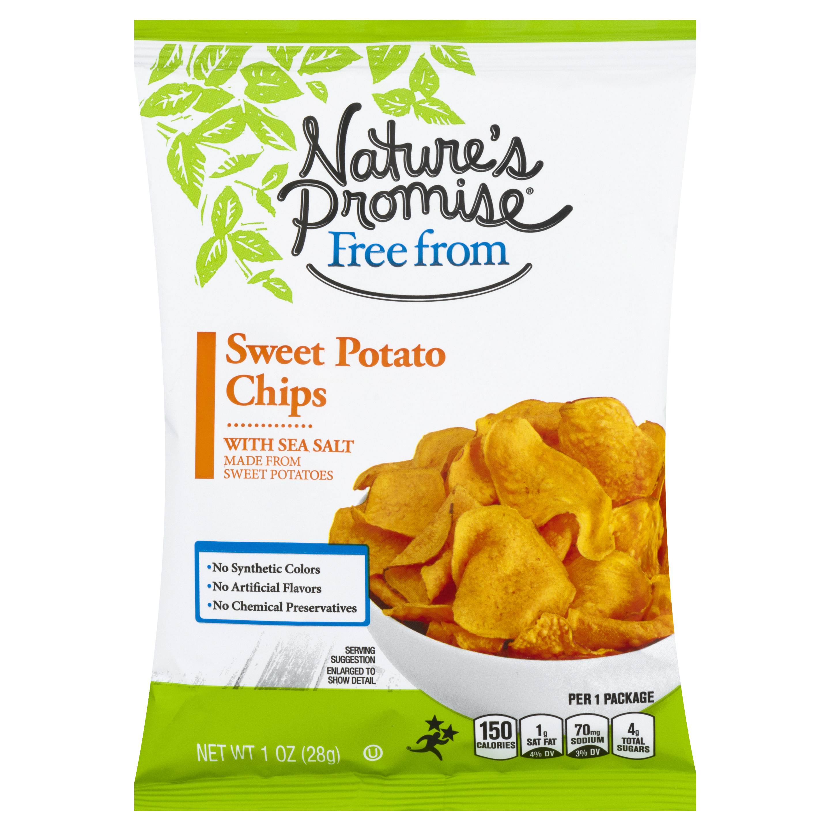 Natures Promise Free From Sweet Potato Chips 1 oz BAG