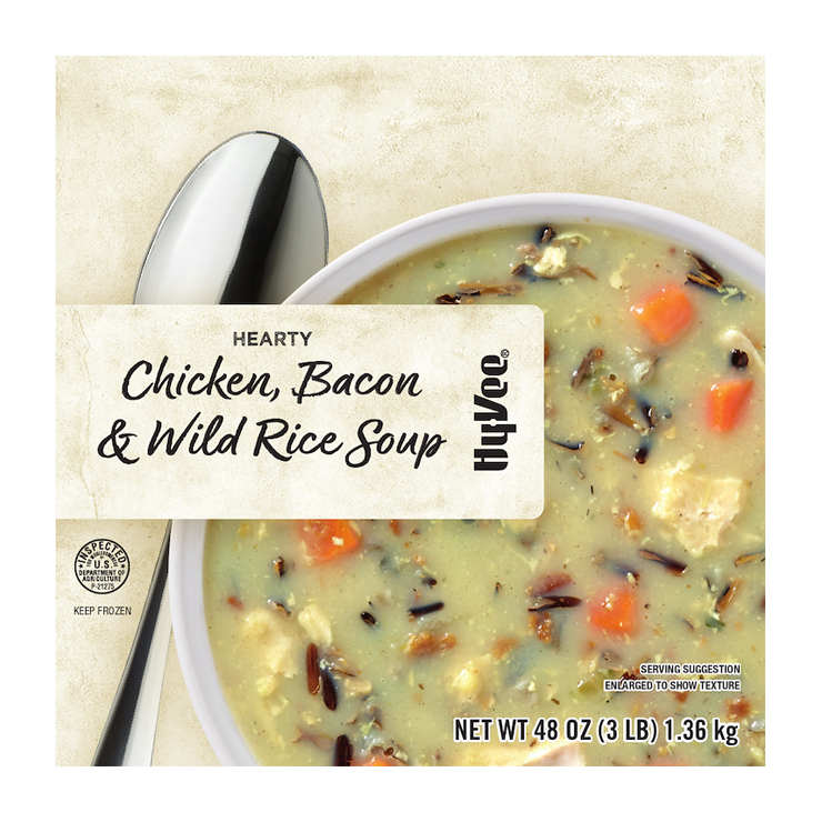 Hy-Vee Hearty Chicken, Bacon & Wild Rice Soup 48 oz
