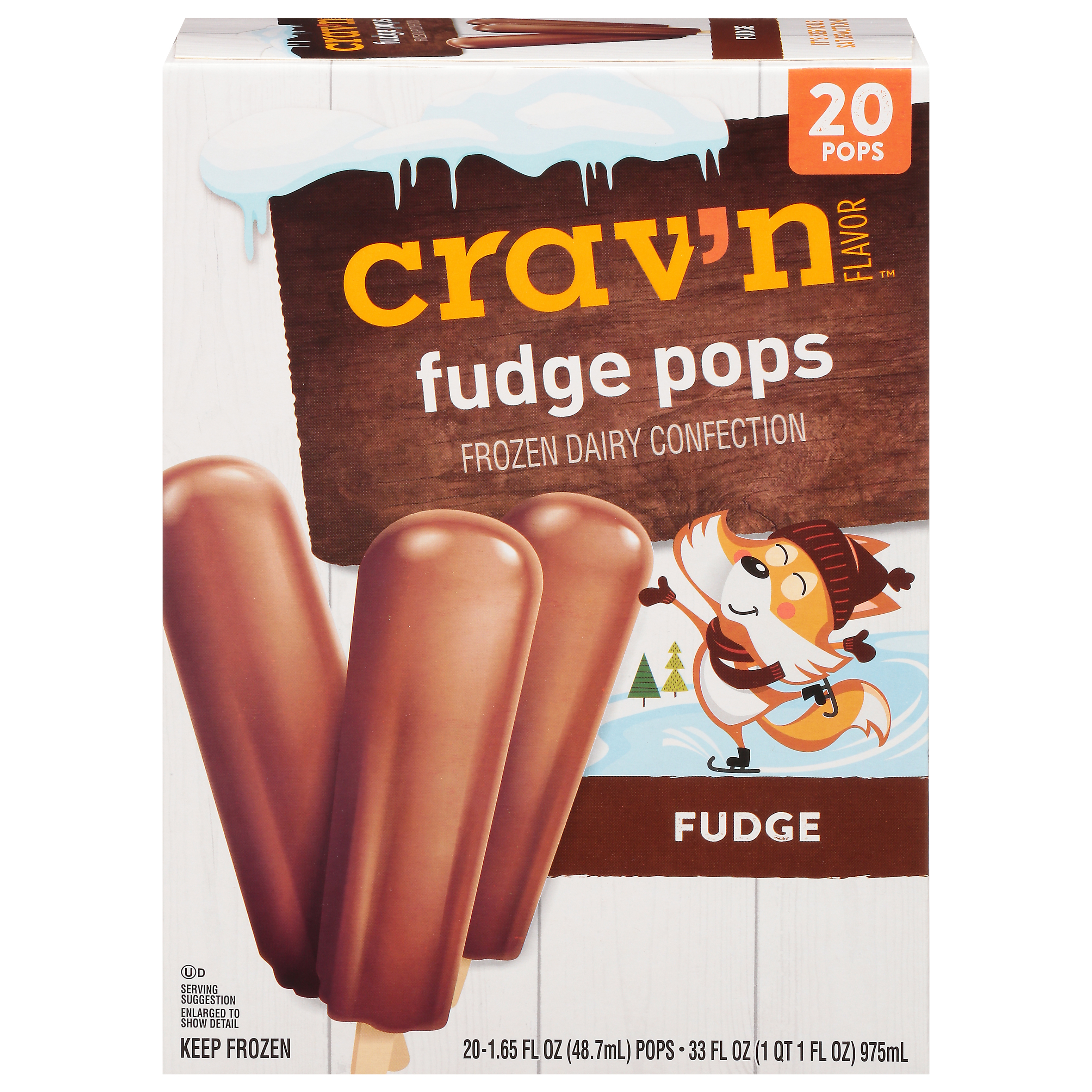 Crav'n Flavor Fudge Pops 20 ea