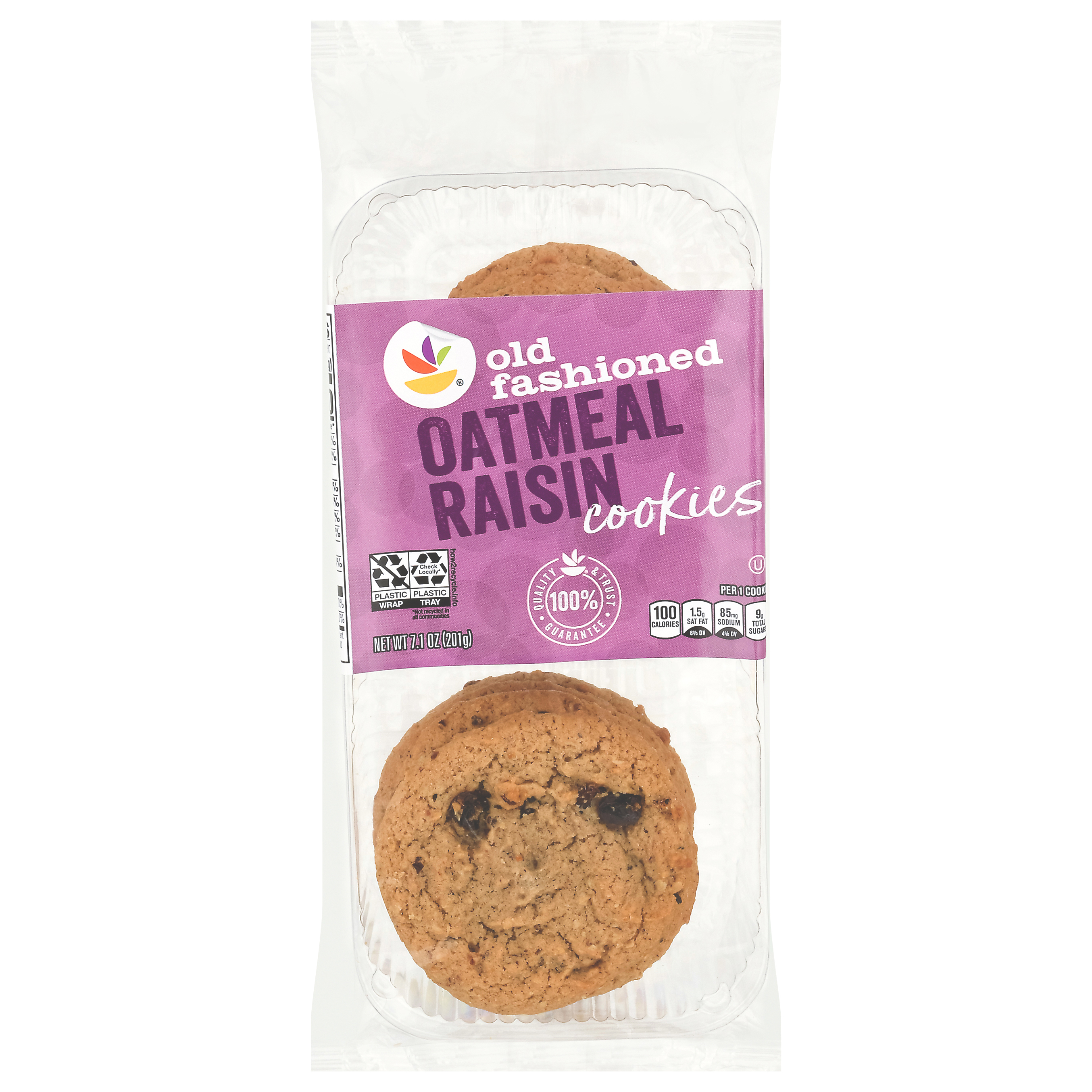Ahold Old Fashioned Oatmeal Raisin Cookies 7.1 oz