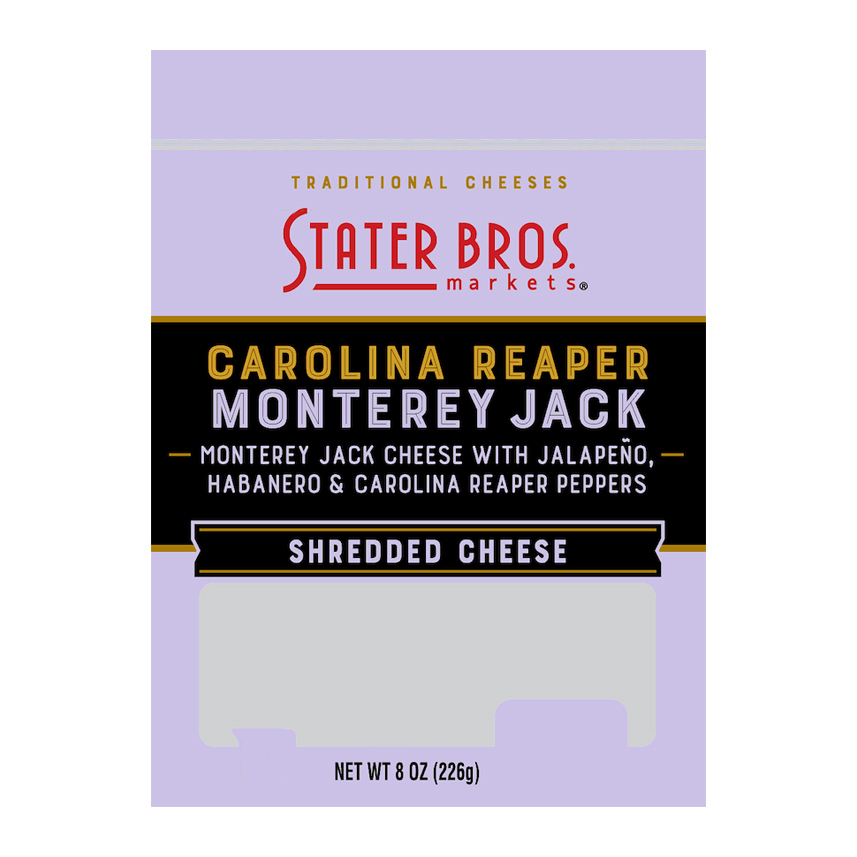 Stater Bros. Markets Carolina Reaper Monterey Jack Shredded Cheese 8 oz