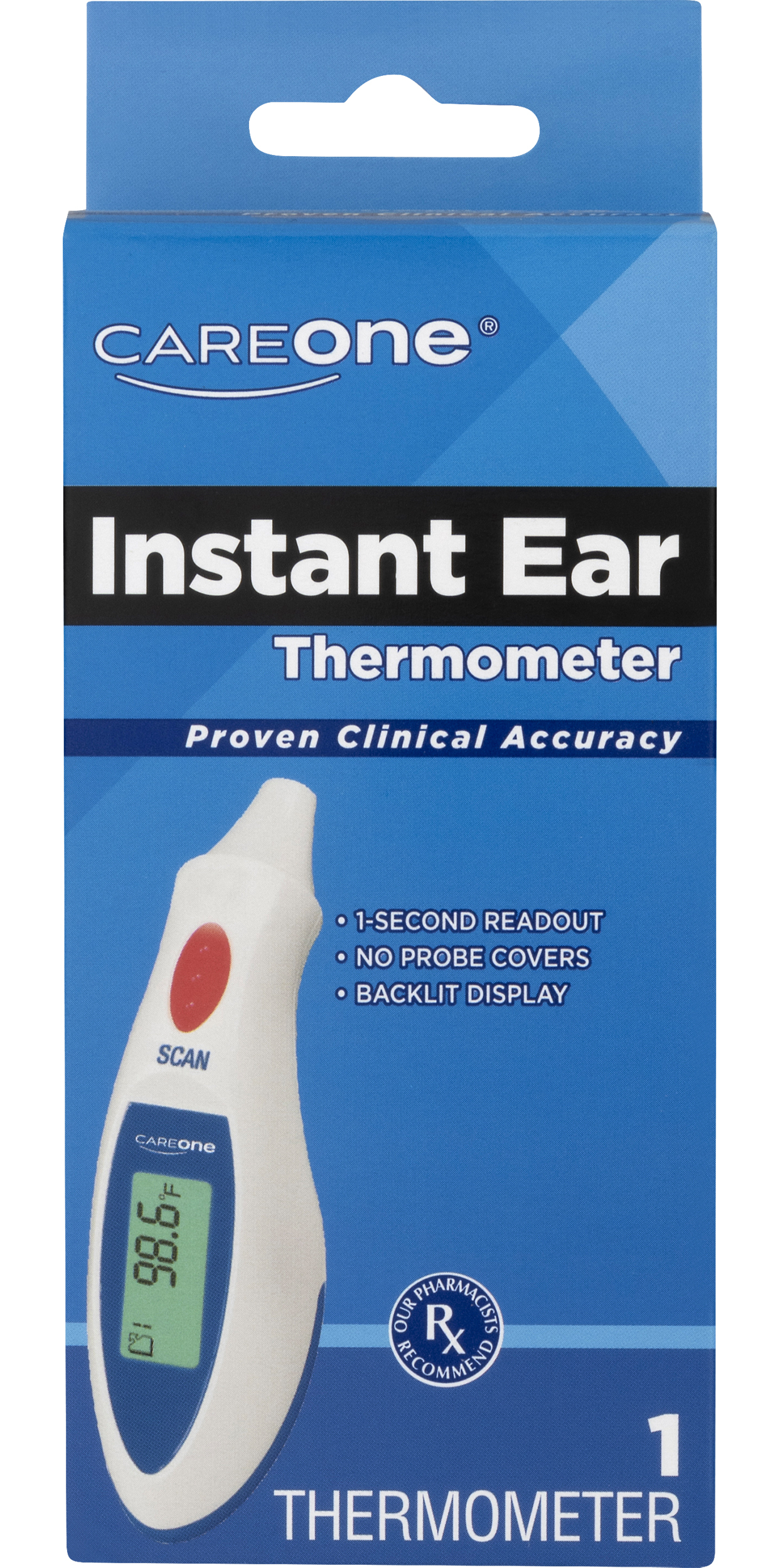 CareOne Thermometer, Instant Ear, Box