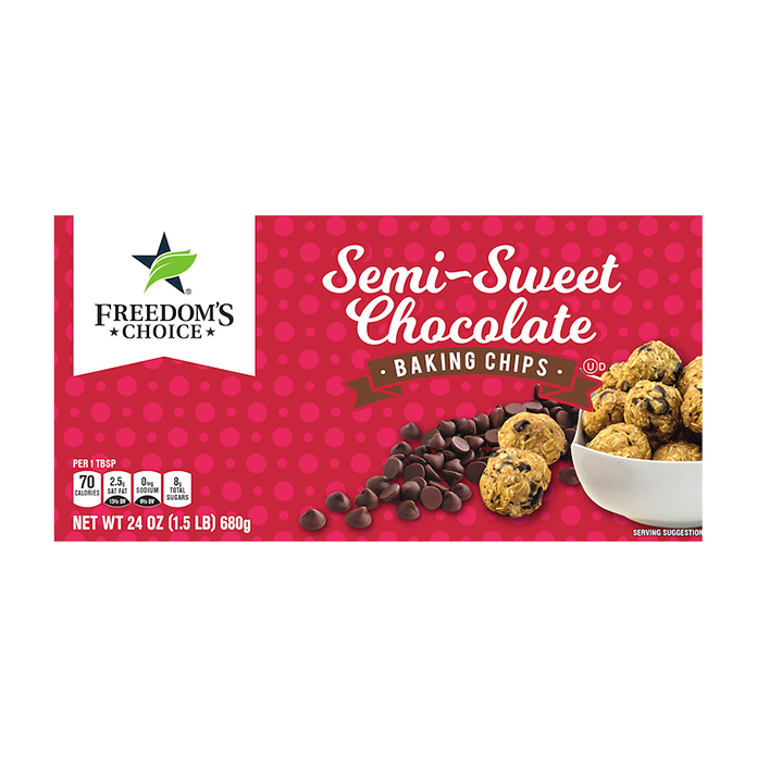 Freedom's Choice Semi-Sweet Chocolate Baking Chips 24 oz
