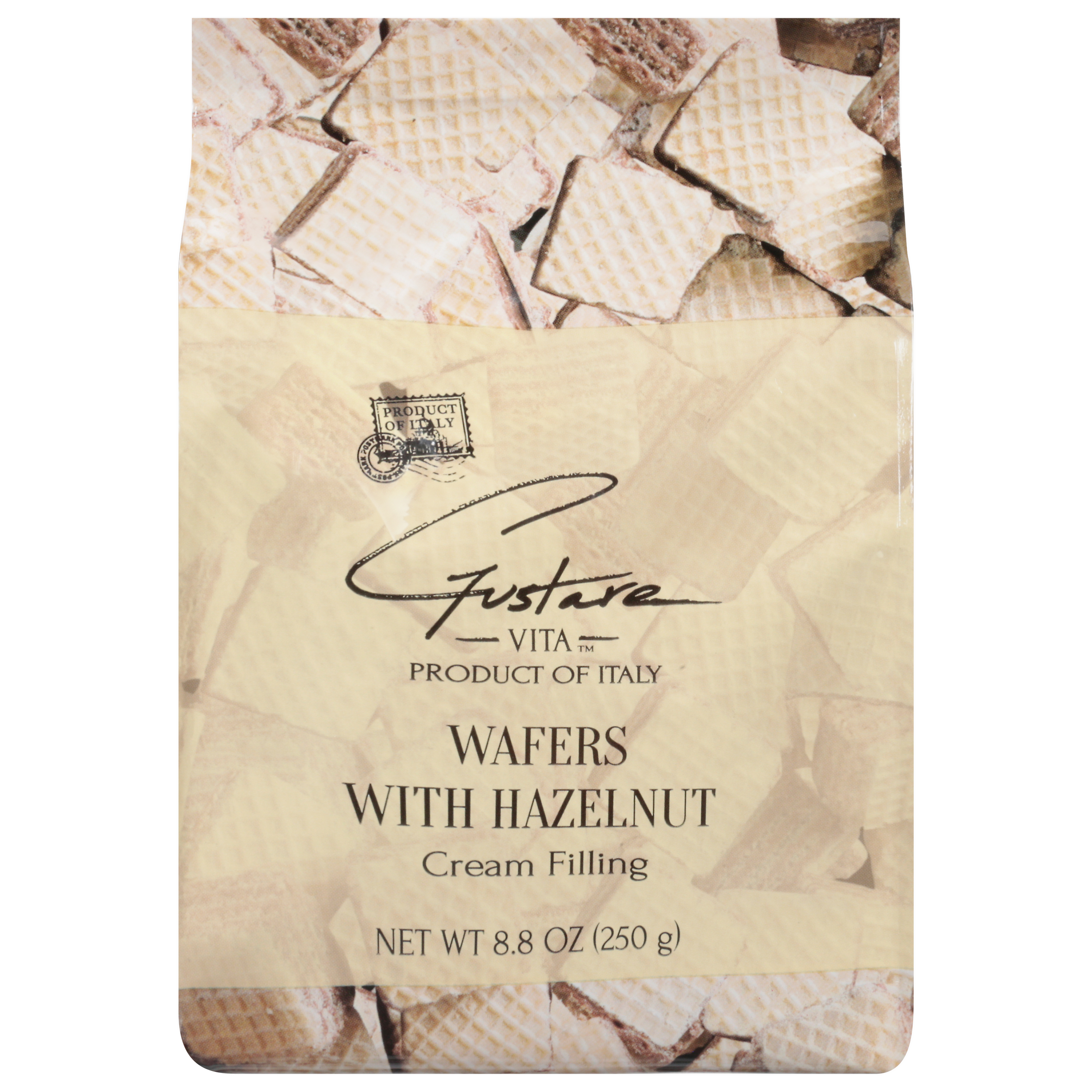 Gustare Vita Cream Filling Wafers with Hazelnut 8.8 oz