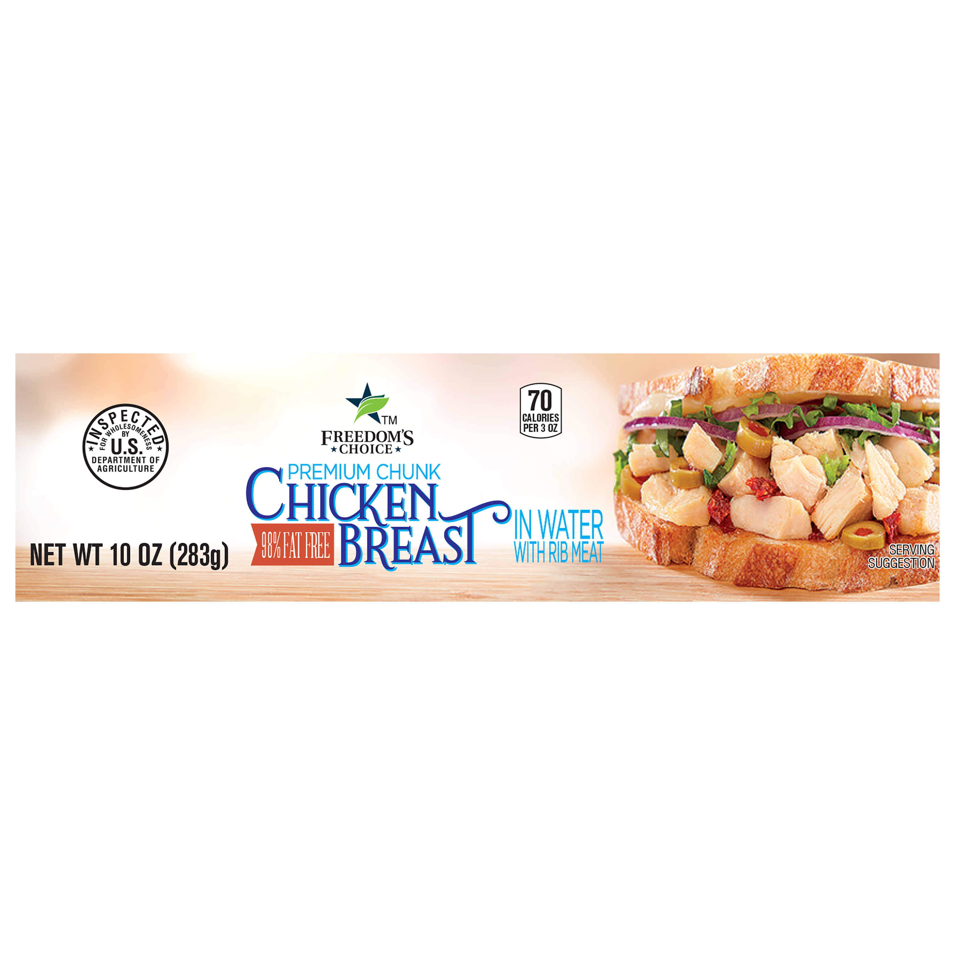 Freedom's Choice Premium Chunk 98% Fat Free Chicken Breast in Water ...